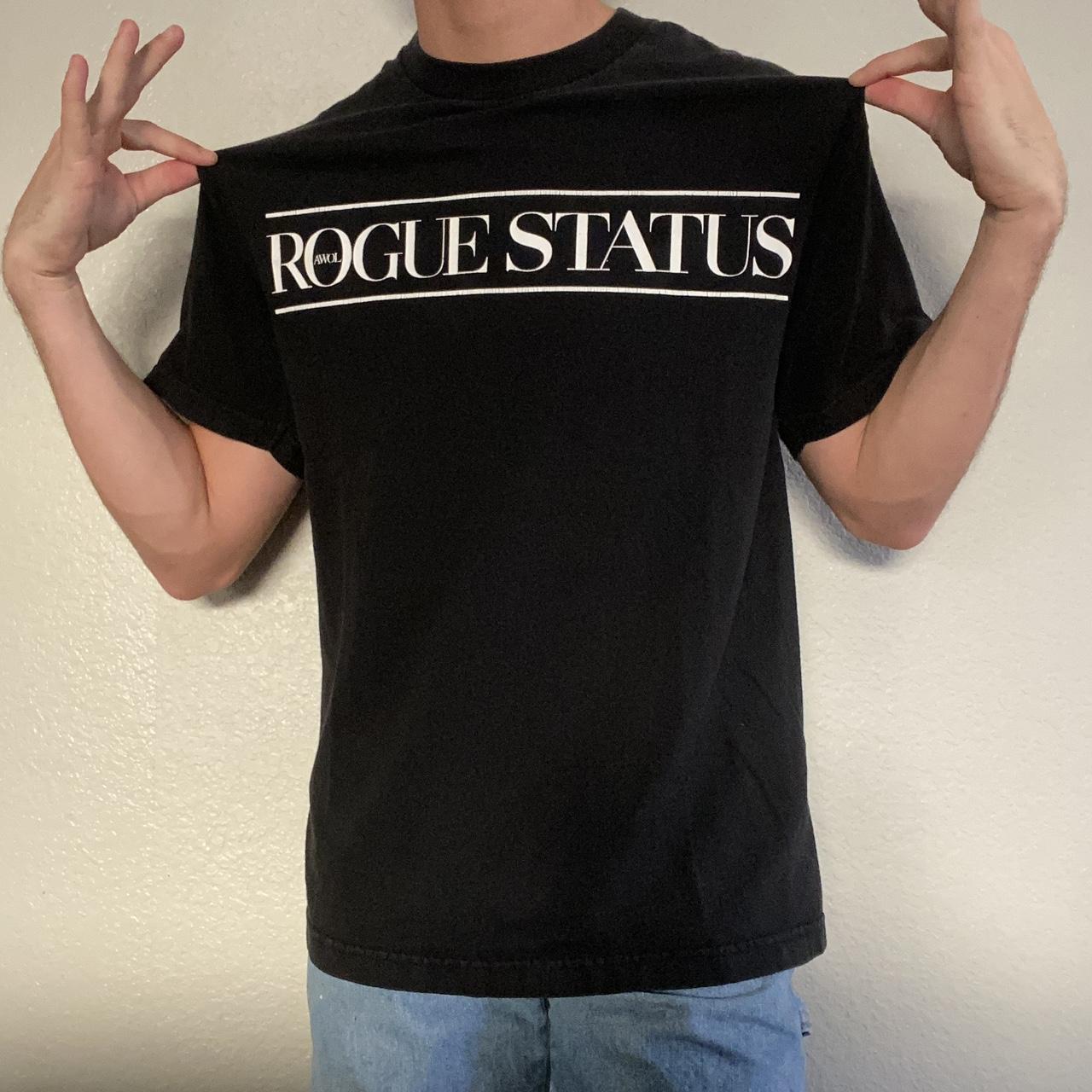 Large black 00’s Rogue Status skate/streetwear... - Depop