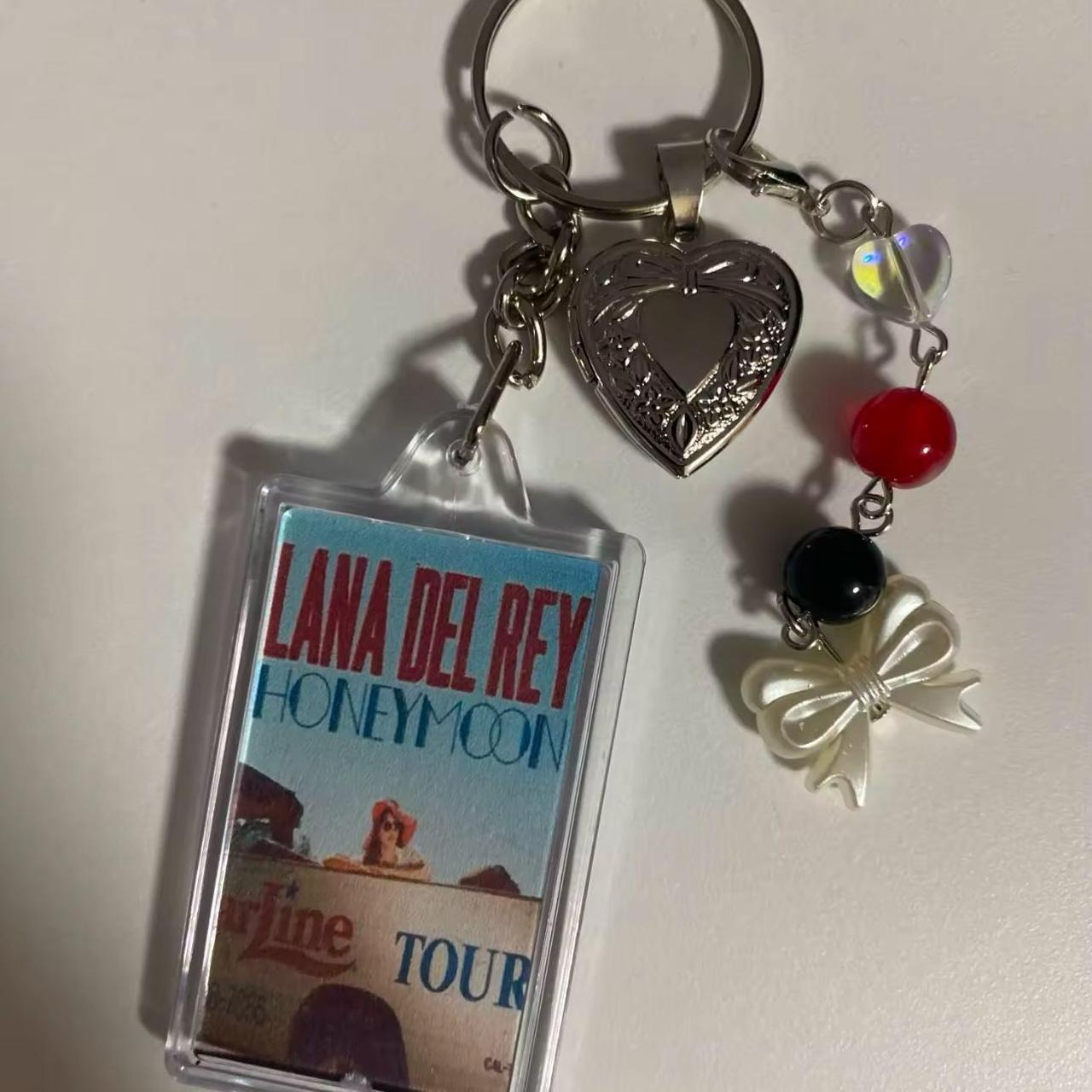 lana del rey honeymoon keychain with open locket - Depop