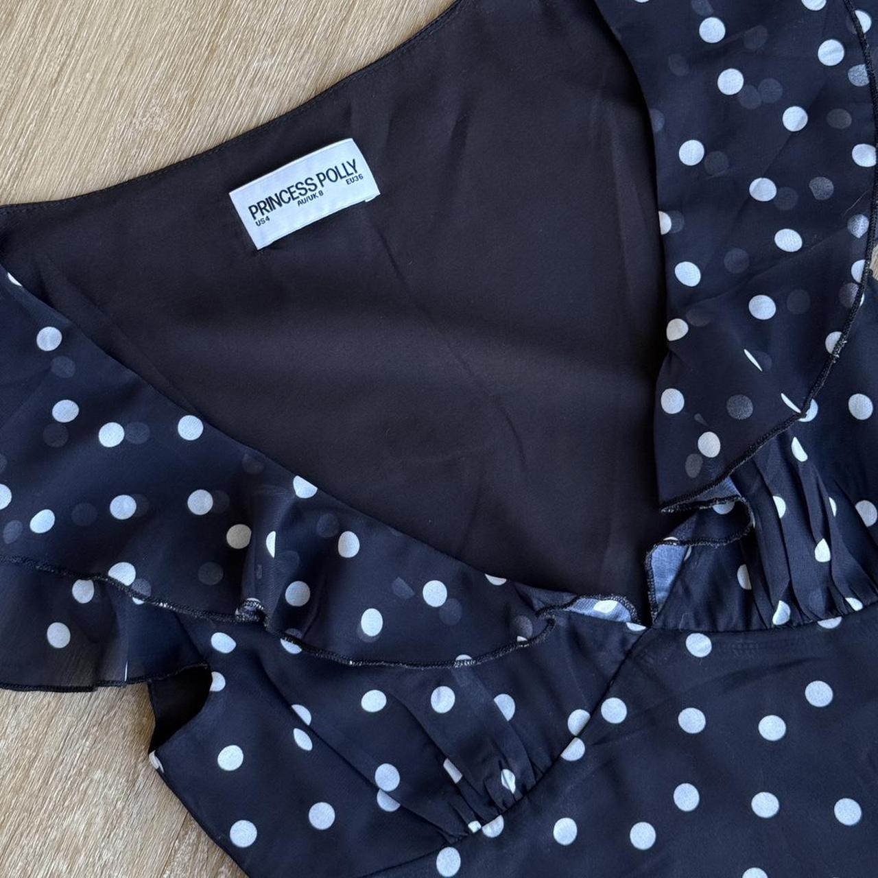 Princess Polly Polka Dot Dress Size 4 Ties in the back | Depop