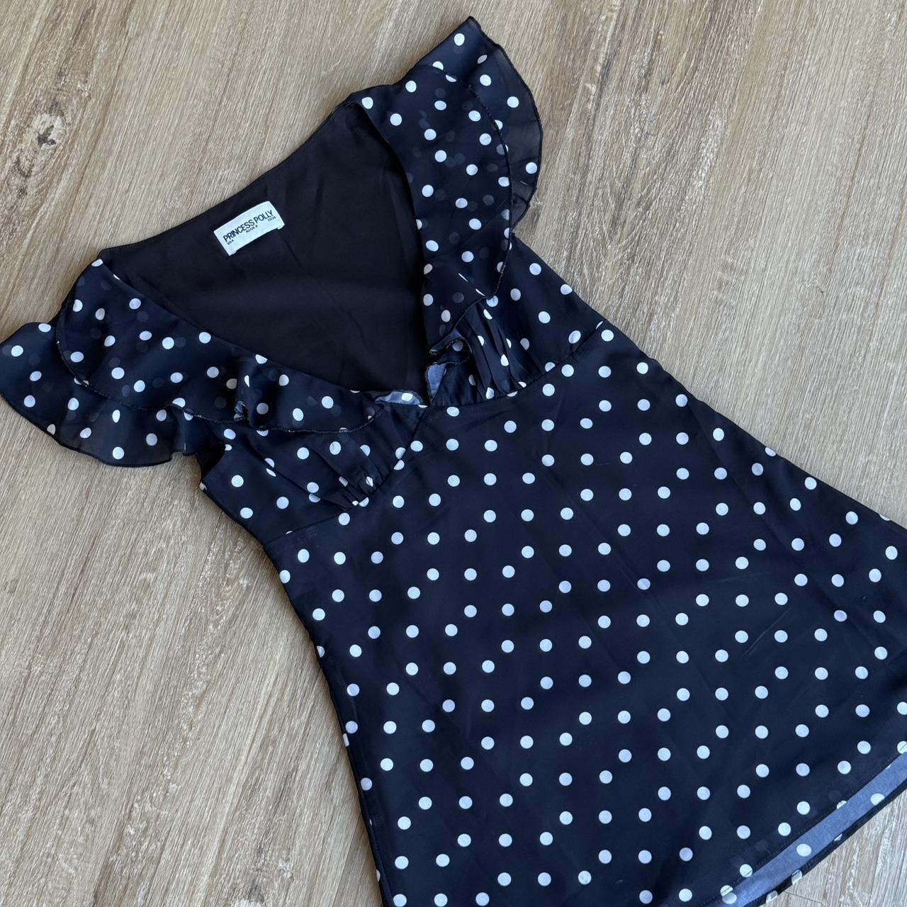 Princess Polly Polka Dot Dress Size 4 Ties in the back | Depop
