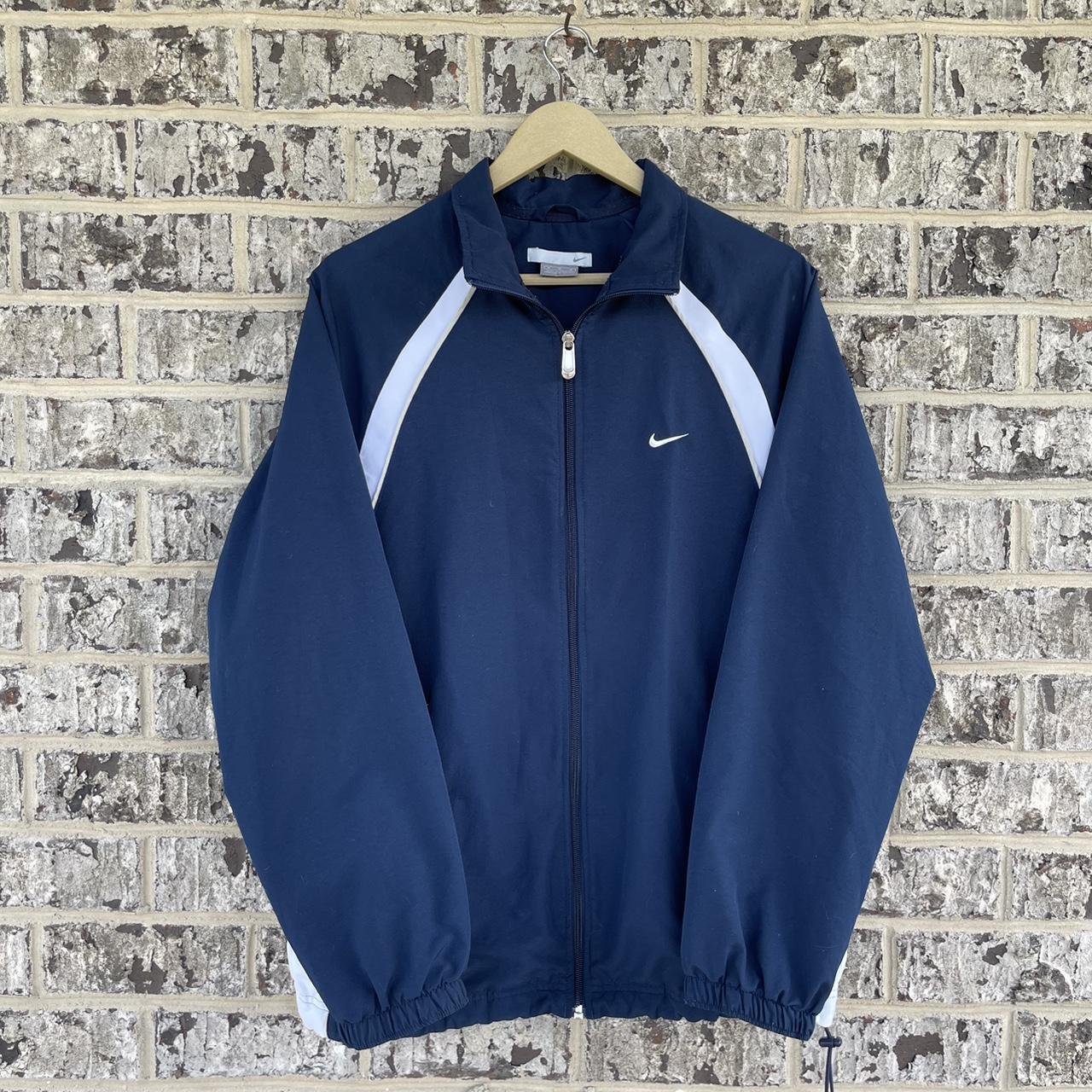 Vintage Nike Top Track Jacket Full Zip-Up - very... - Depop