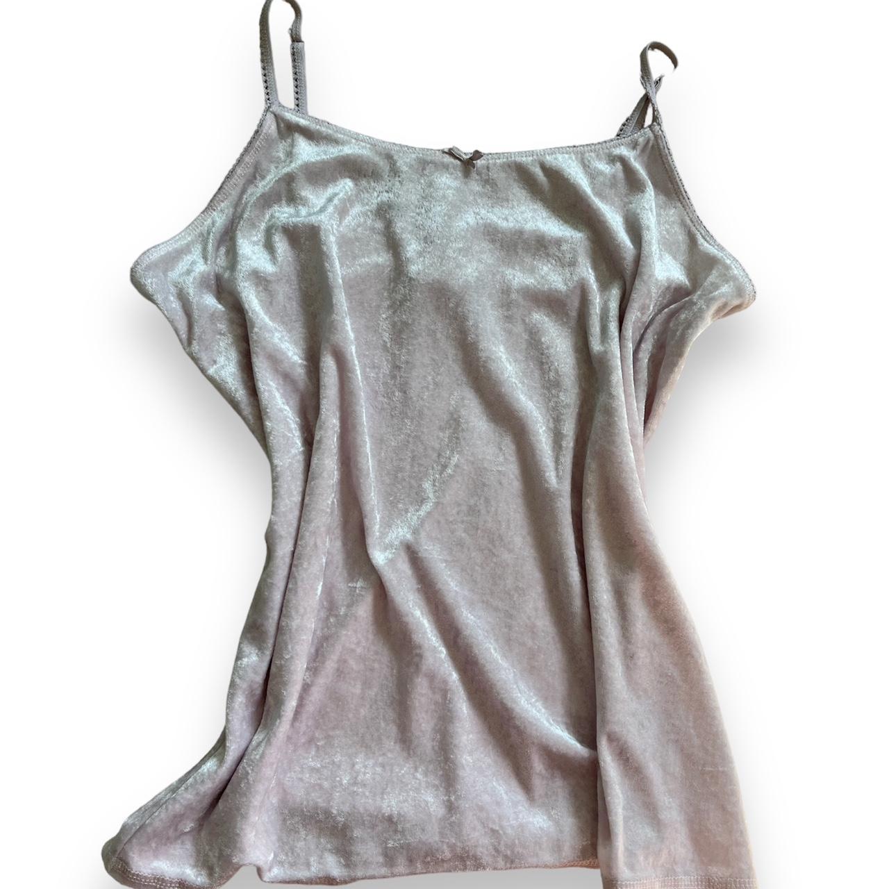 light pink velvet tank 🎀 best fits size... - Depop