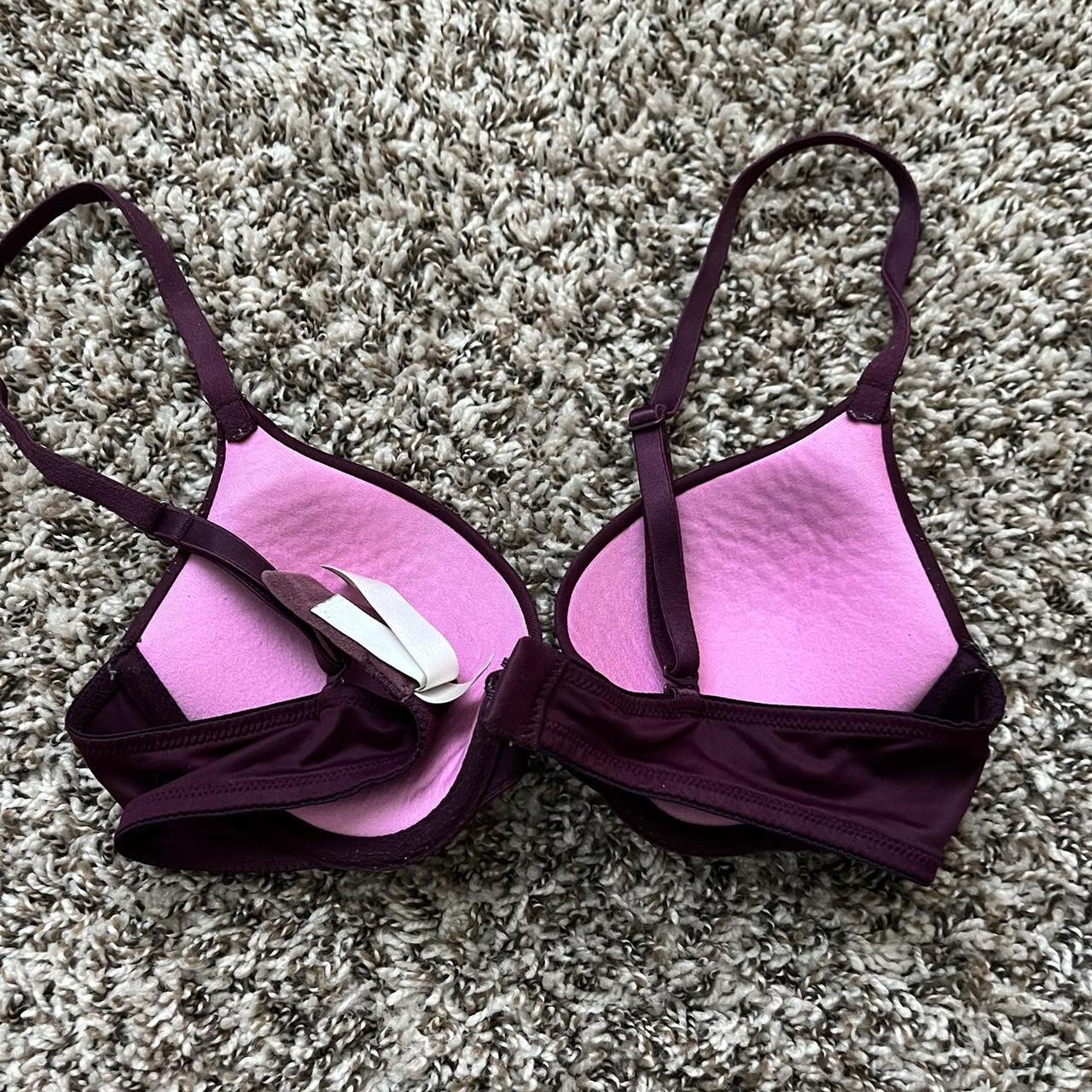 PINK tshirt bra a or b cups idk the labels worn... - Depop