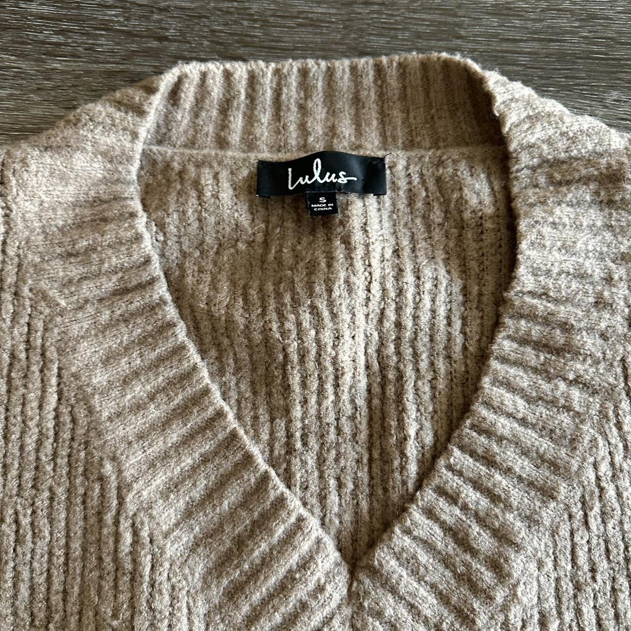 Soft brown sweater from Lulu’s. Size small but... - Depop