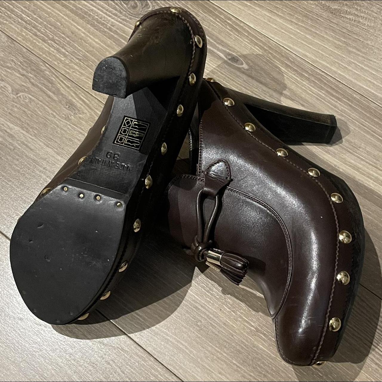 💫YSL💫 Vintage Wooden Platform Clogs Eye catching,... - Depop