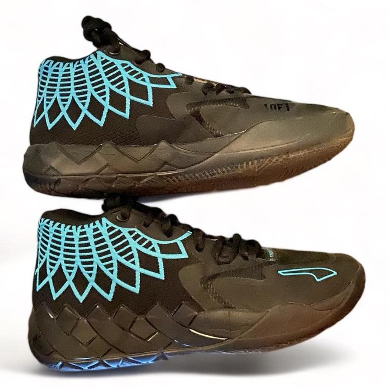 Lamelo Ball basketball shoes blue and black. MESSAGE... | Depop