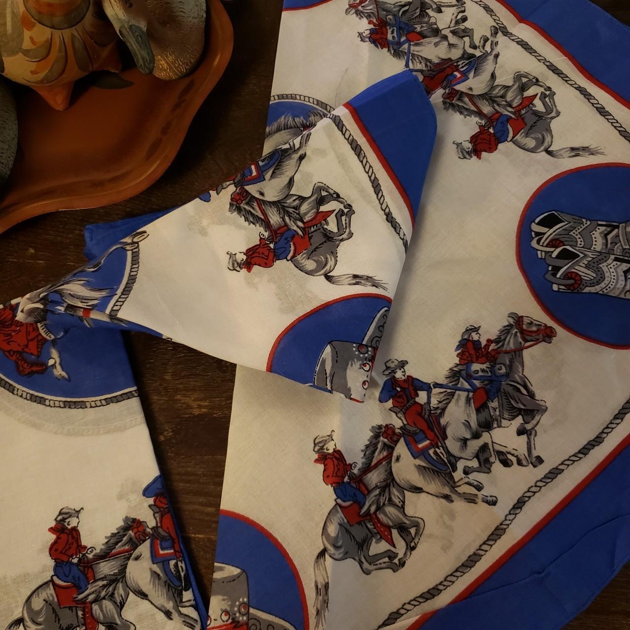 Large Cowboy Bandana Brand new Cowboy patterned... - Depop