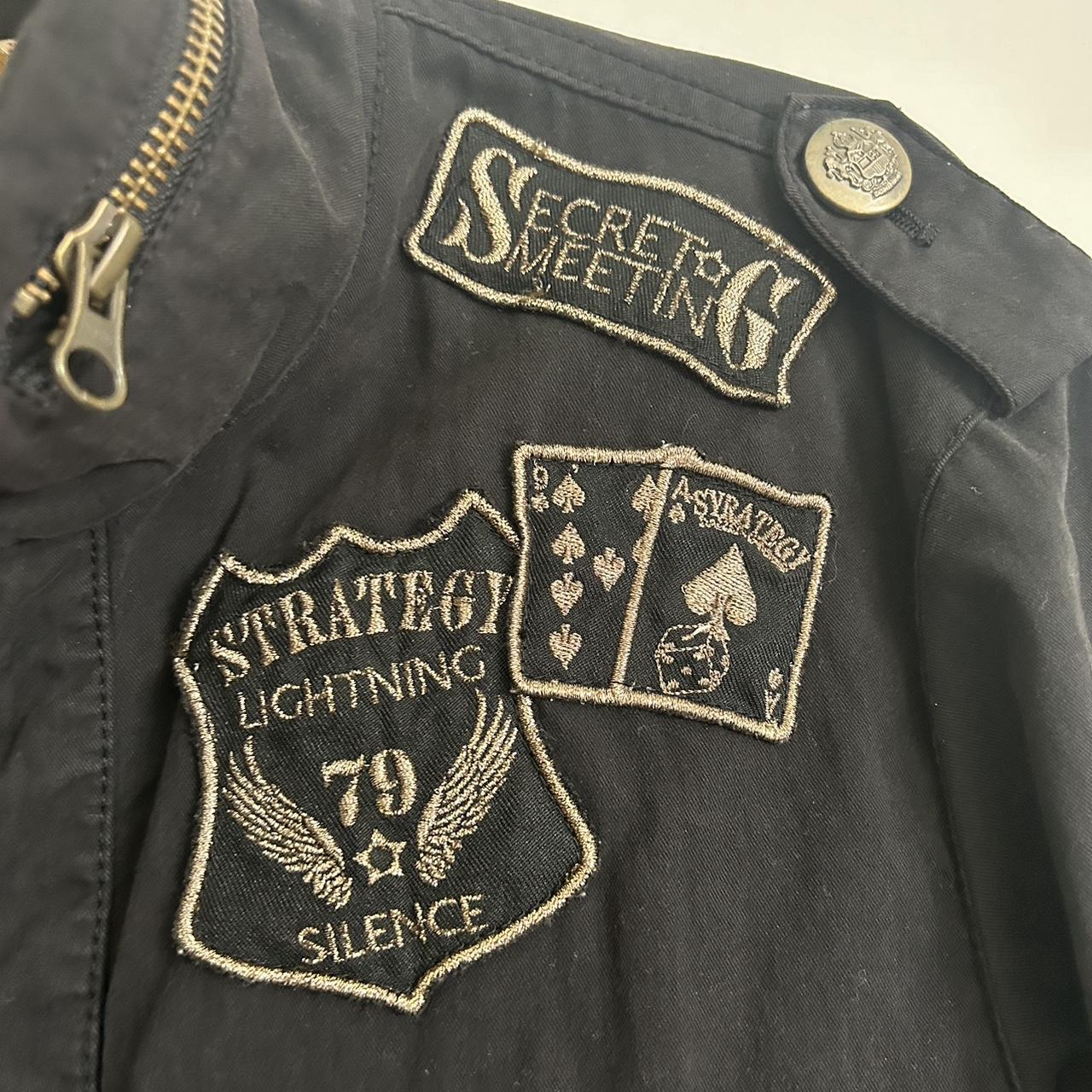 PPFM jacket with patches - Depop