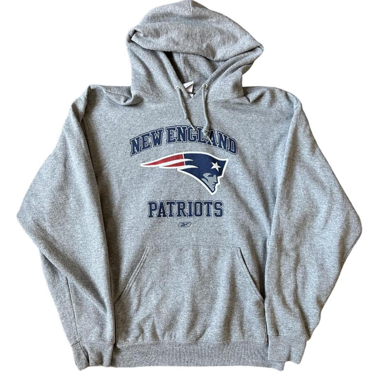 Vintage Reebok New England Patriots Hoodie 📌 Size -... - Depop