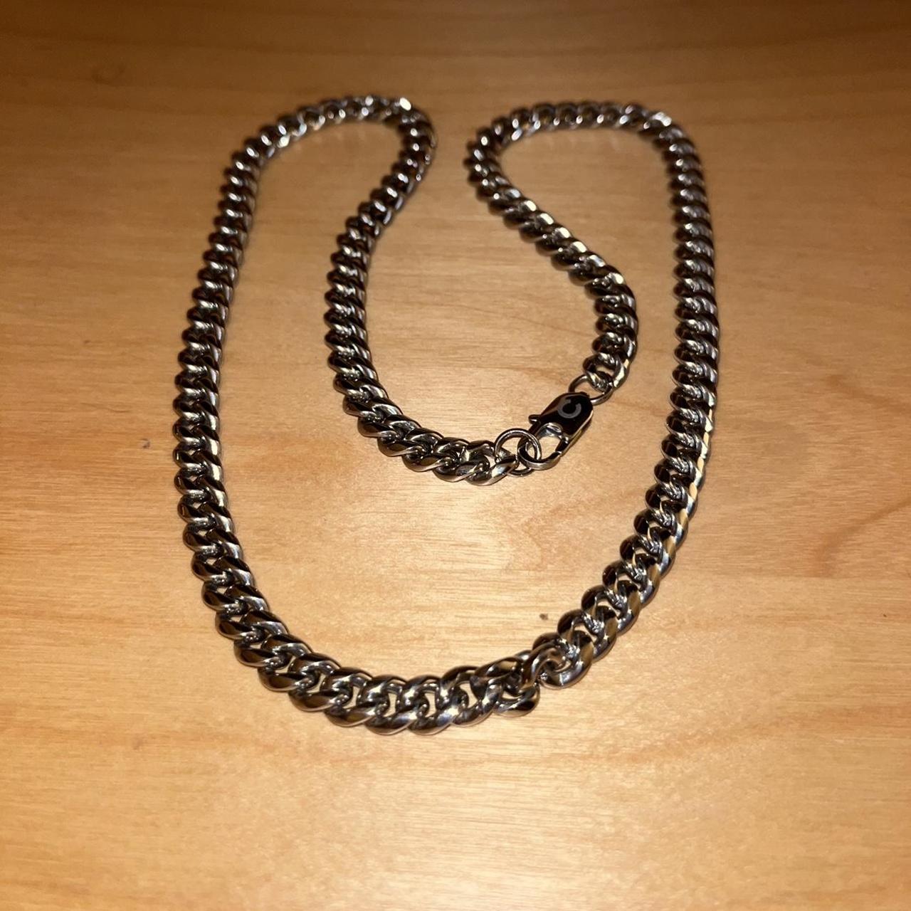 Cernucci 8mm Miami Cuban Link Chain - White... - Depop