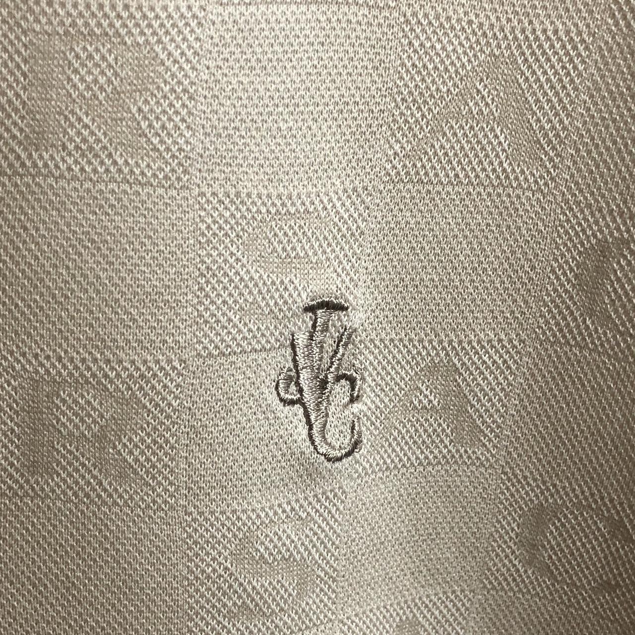 Versace Men's Cream Polo-shirts | Depop