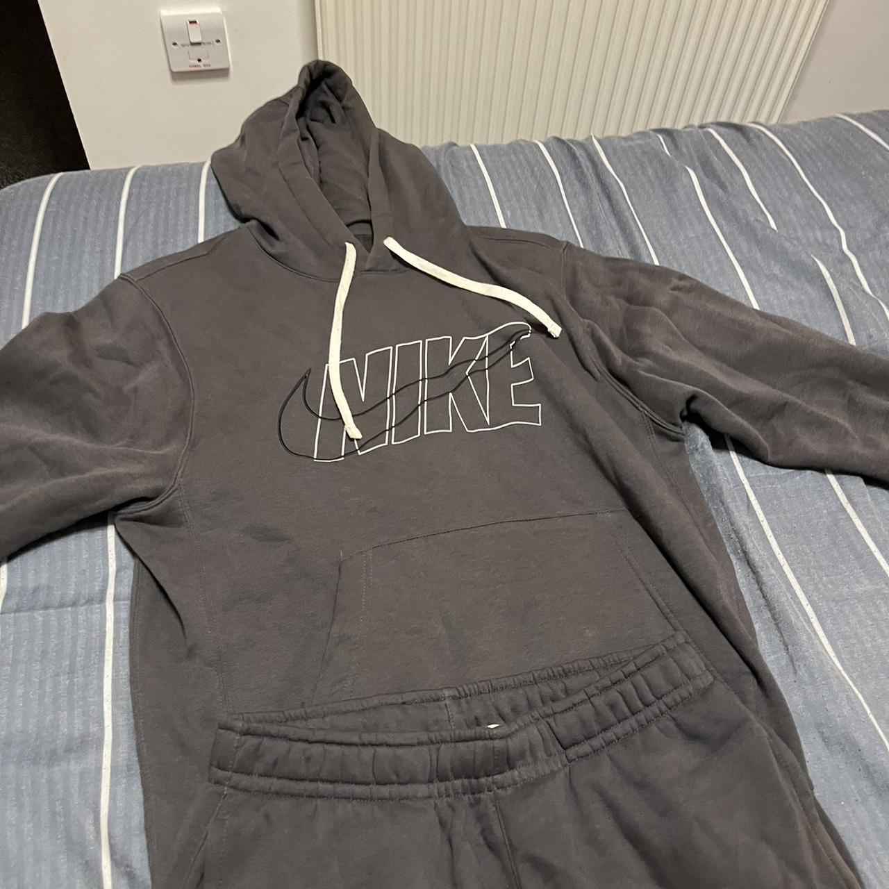 Nike Men's Grey and White Jumpsuit | Depop