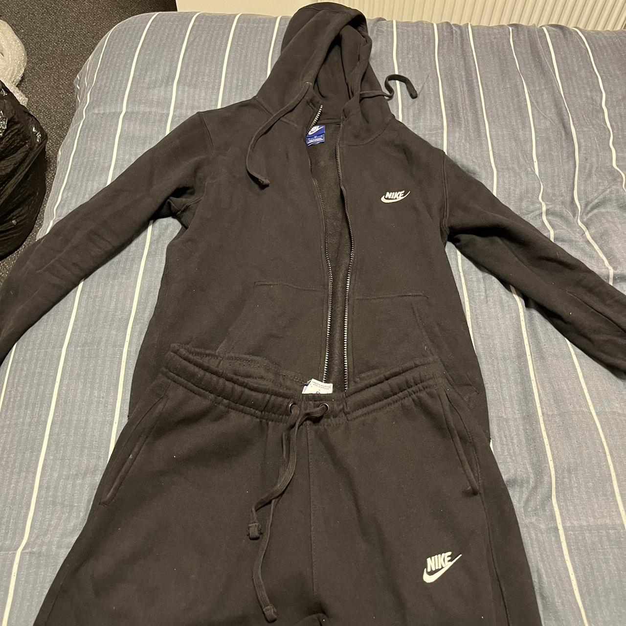 Nike Men's Black and White Jumpsuit | Depop