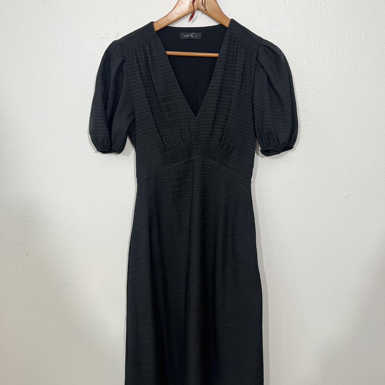 Black silk lined Club Monaco dress. Easy to wear-... - Depop