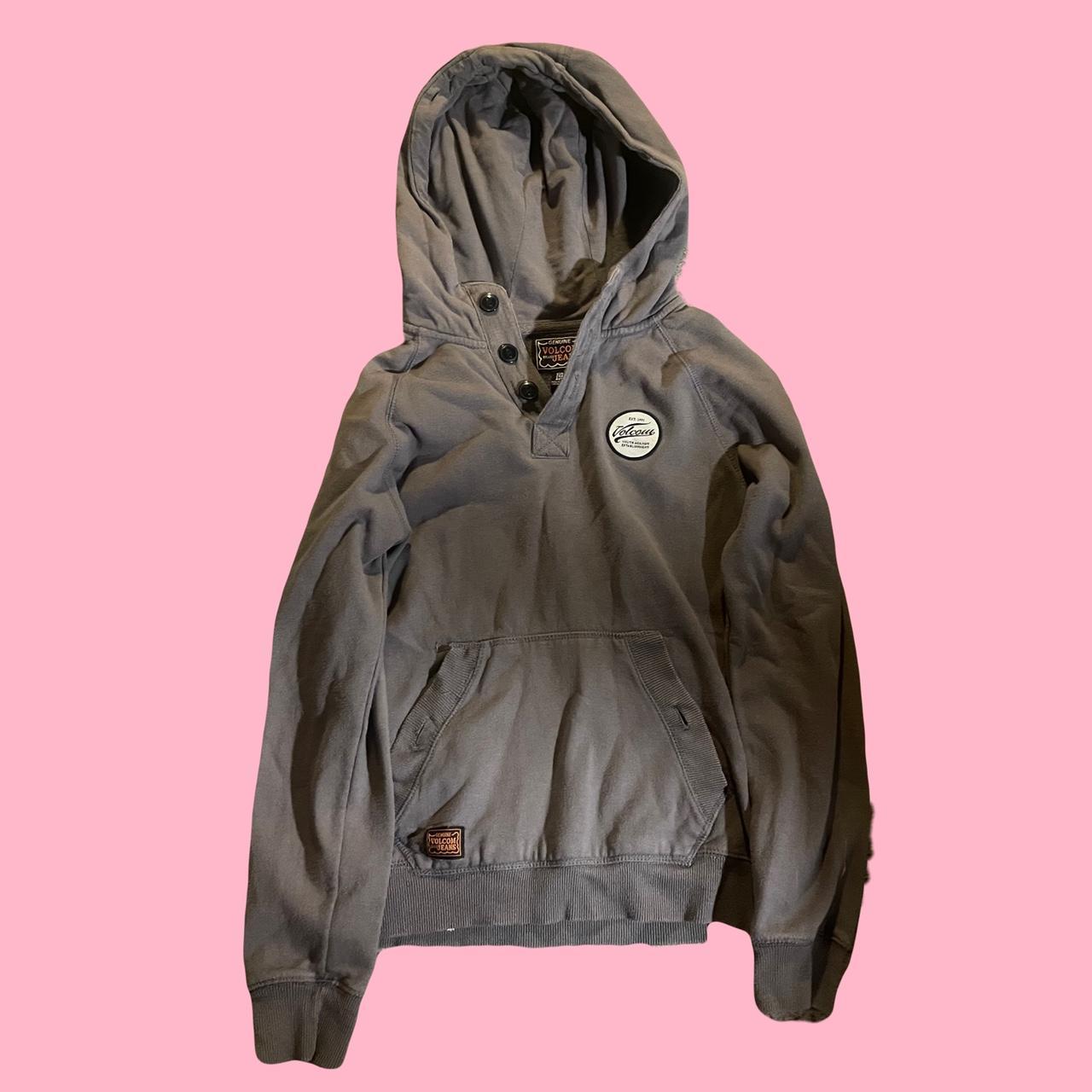 Volcom button hoodie fits best size s-m tag says... - Depop