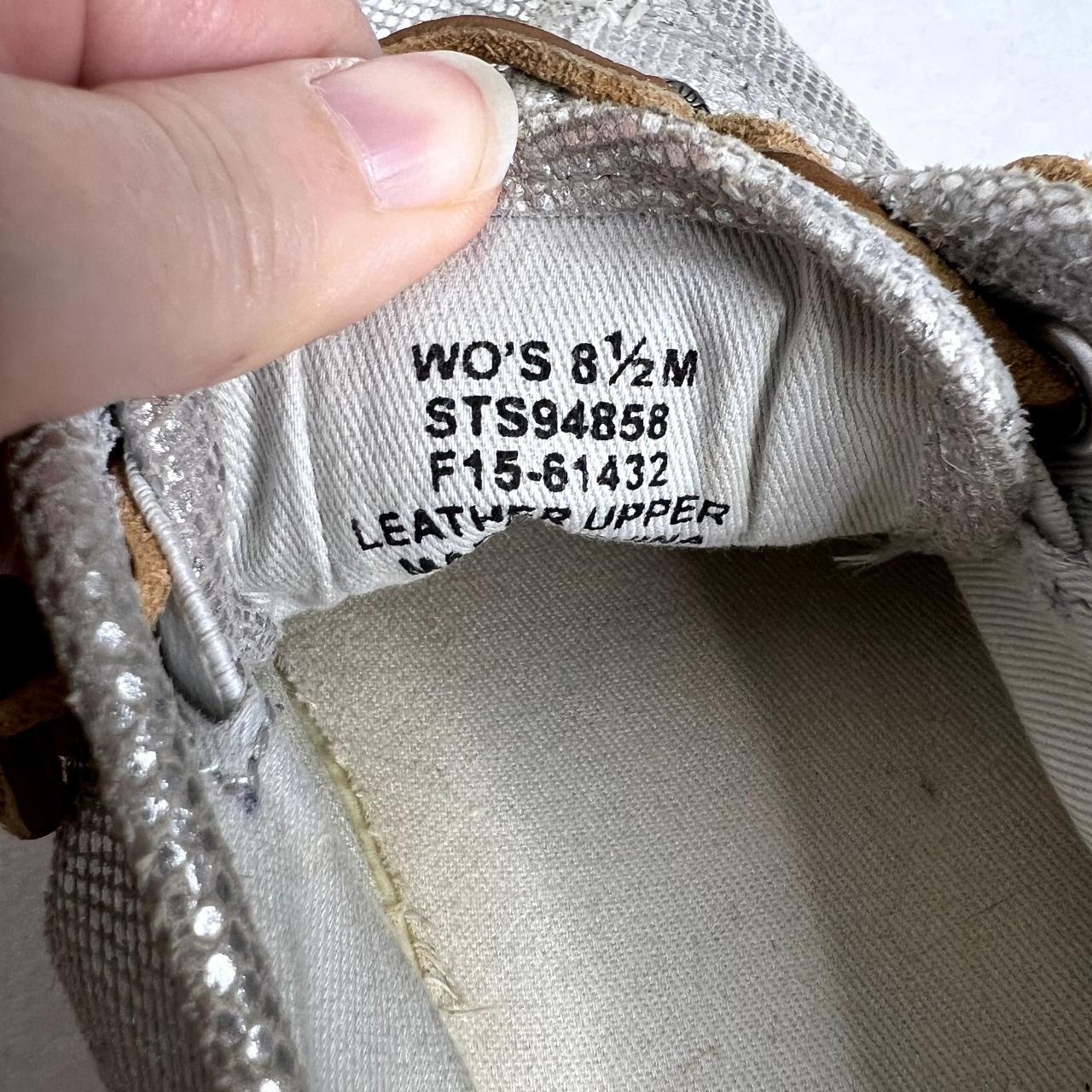 Sperry Top Sider Silver Metallic Sneakers Brand:... - Depop