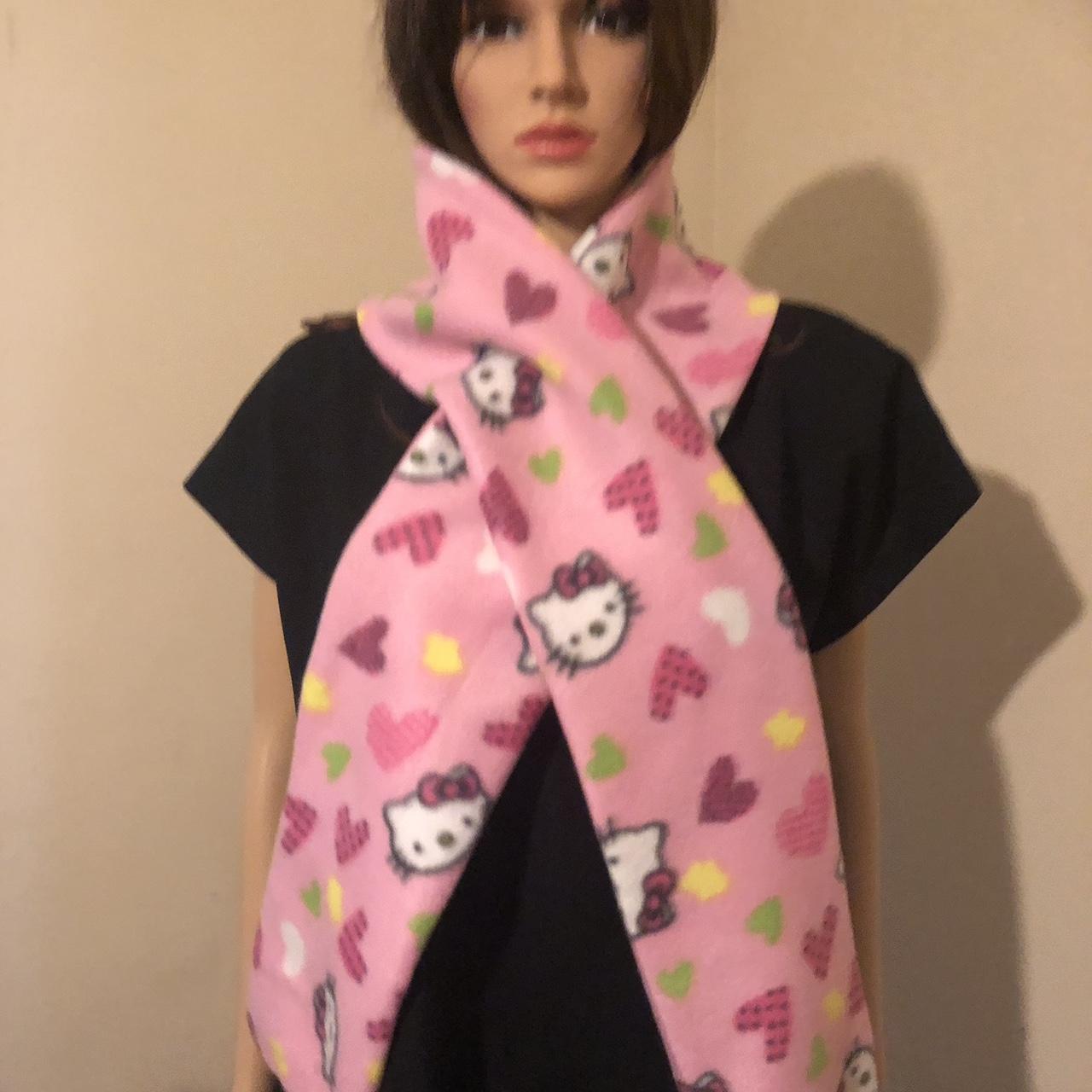 Hello Kitty Double Fleece Scarf Neck Warmer Hard to... - Depop