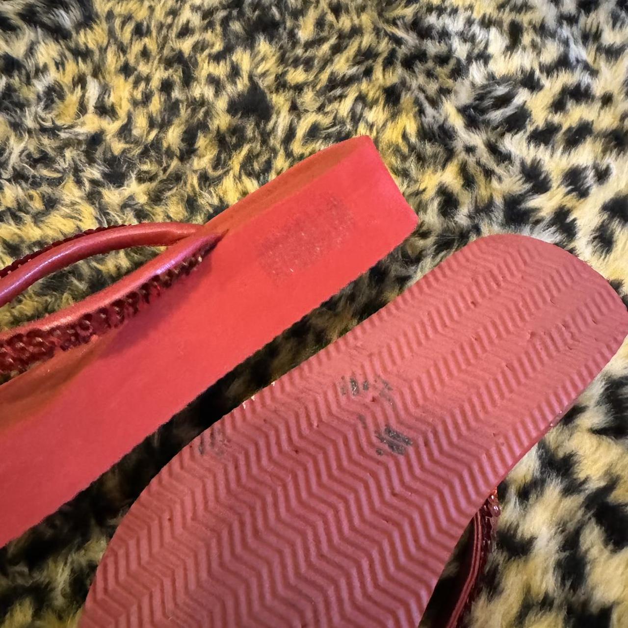 Vintage Lower East Side Red Sequined Y2K Platform... - Depop