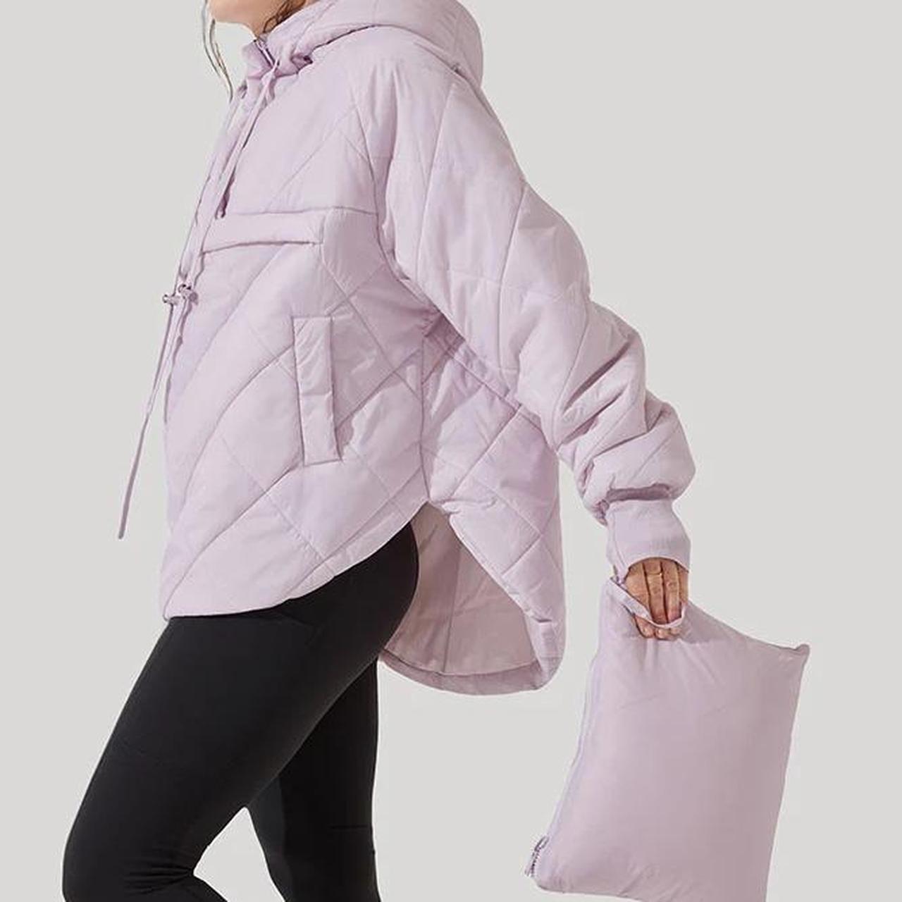 Popflex Packable Pillow Puffer Jacket in Orchid Ice... | Depop