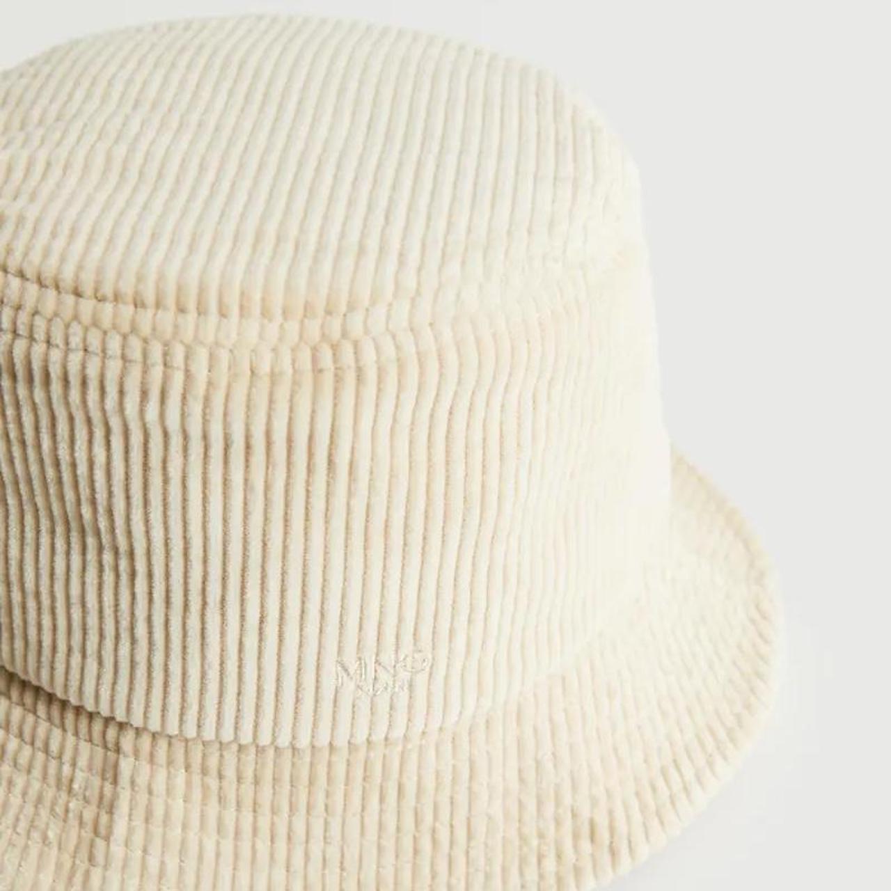 MNG Mango Man Cream Corduroy bucket hat BNWT Brand... - Depop