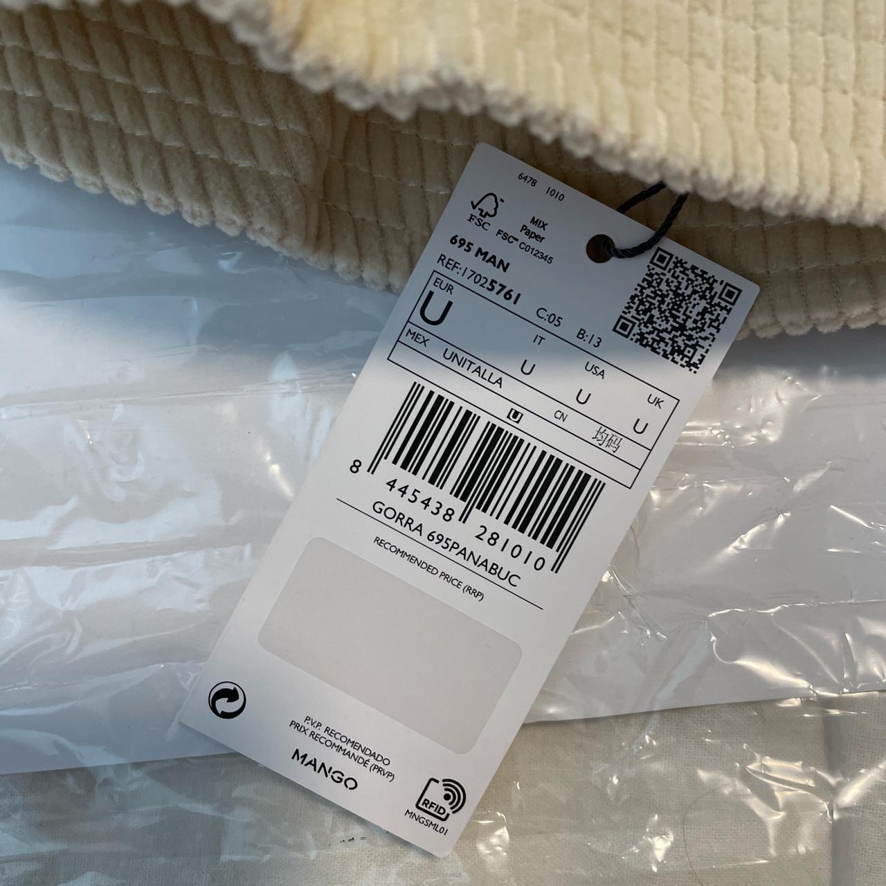 MNG Mango Man Cream Corduroy bucket hat BNWT Brand... - Depop