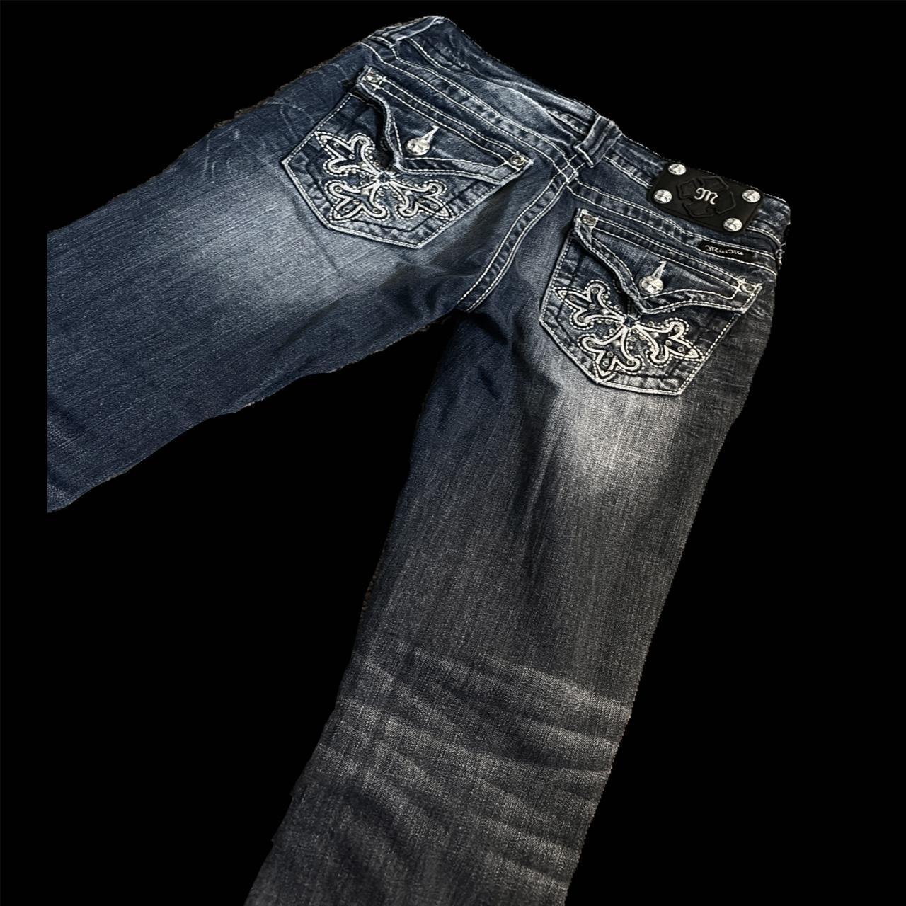 flared emo miss me jeans - Depop