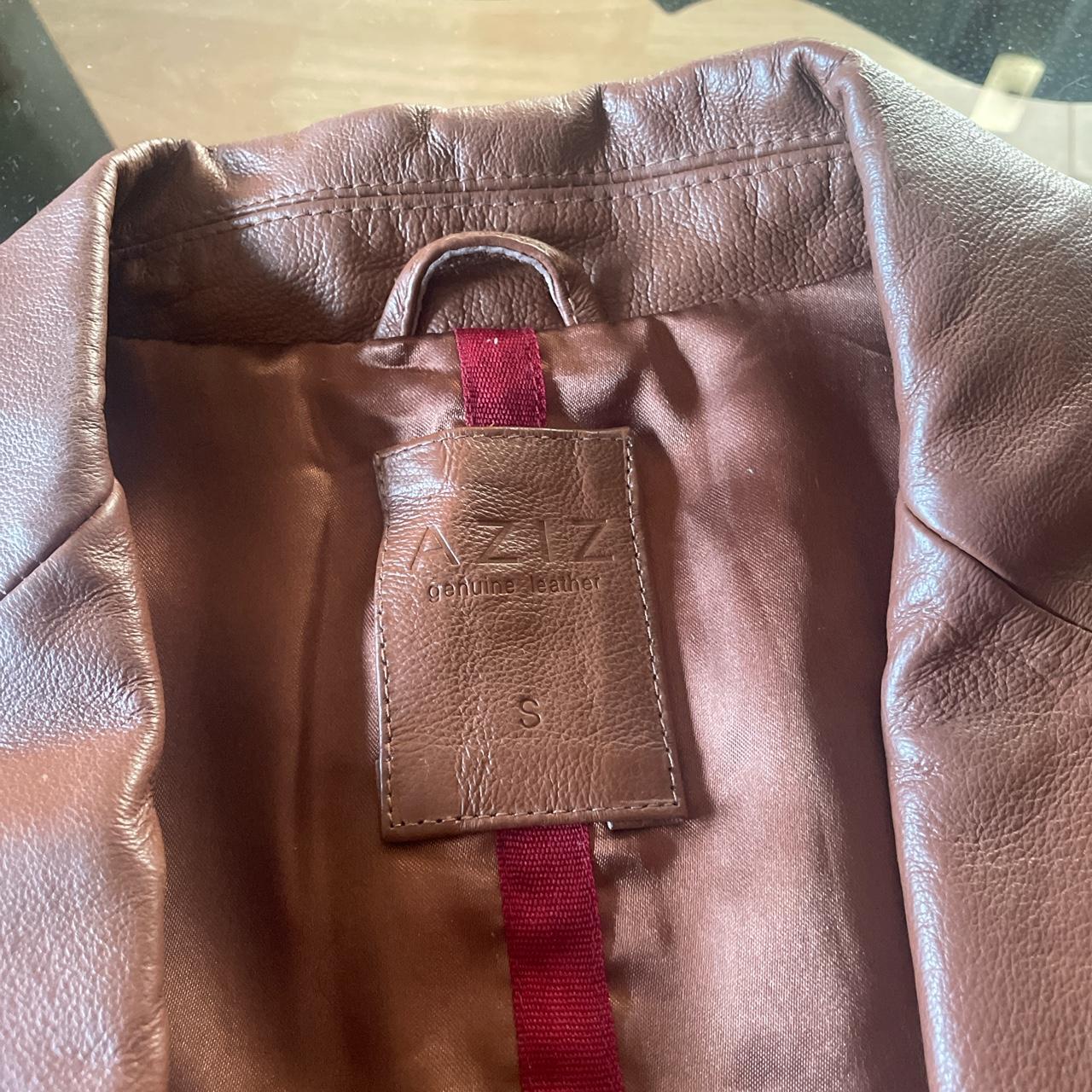 Genuine leather Jacket Aziz brand leather jacket... - Depop