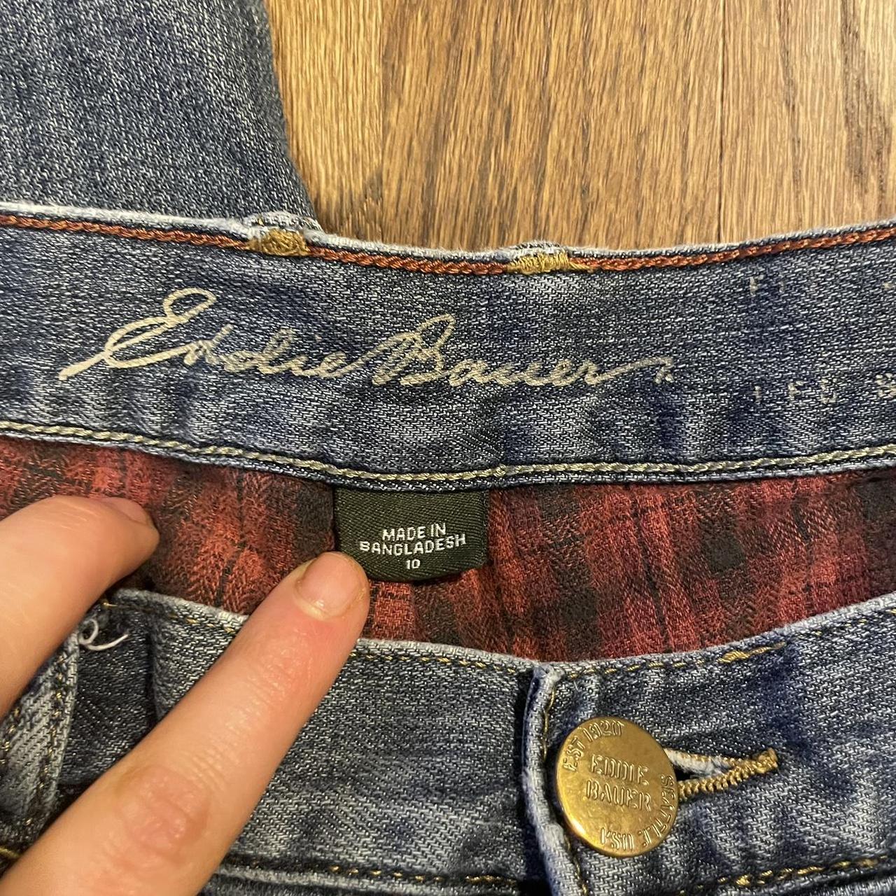 Vintage flannel Eddie Bauer jeans - Depop