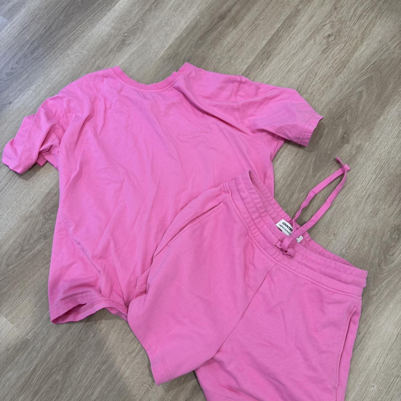 Country road Pink loungewear set #pinkloungewear -... - Depop