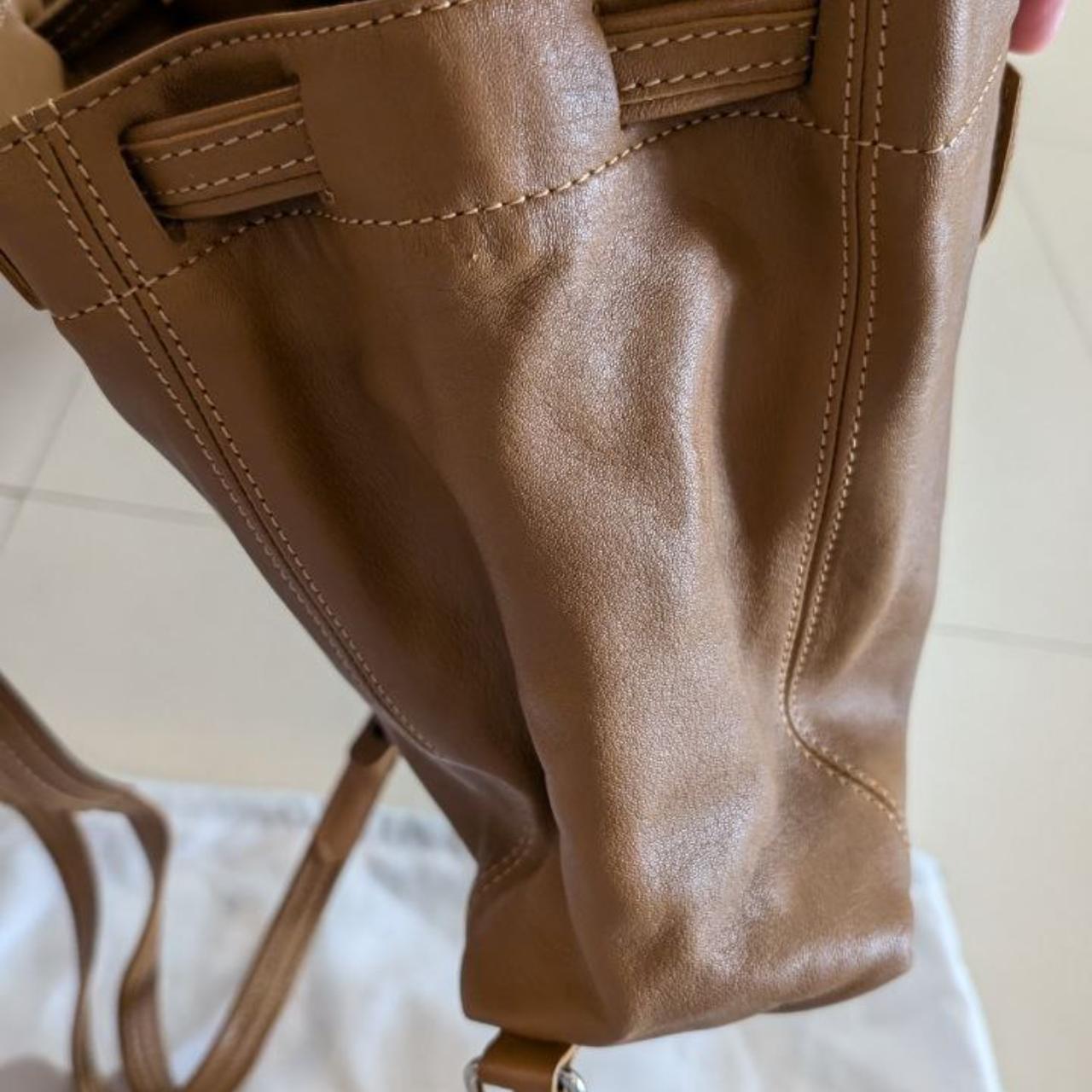 Longchamp le pliage cuir metis leather backpack - Depop