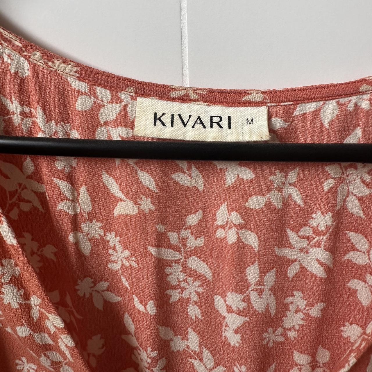 Kivari Olivia Floral Tie Mini Dress Size Medium - Depop