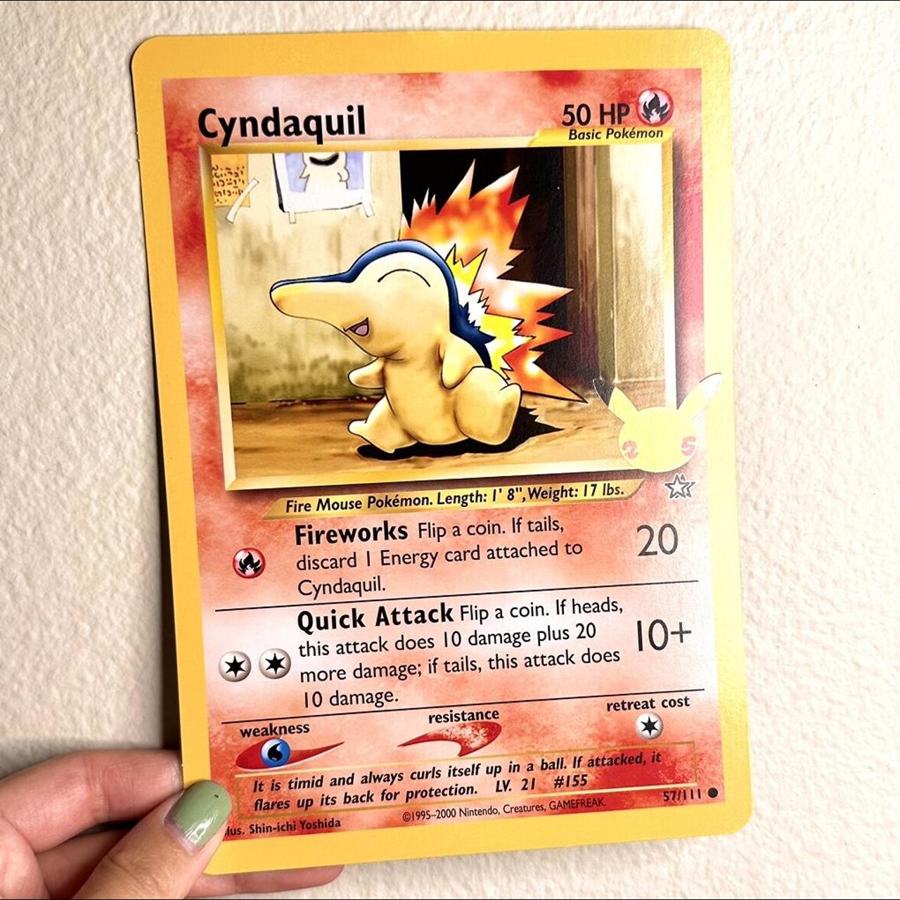 ️ Pokemon Cyndaquil - 57/111 - 25th Anniversary... - Depop