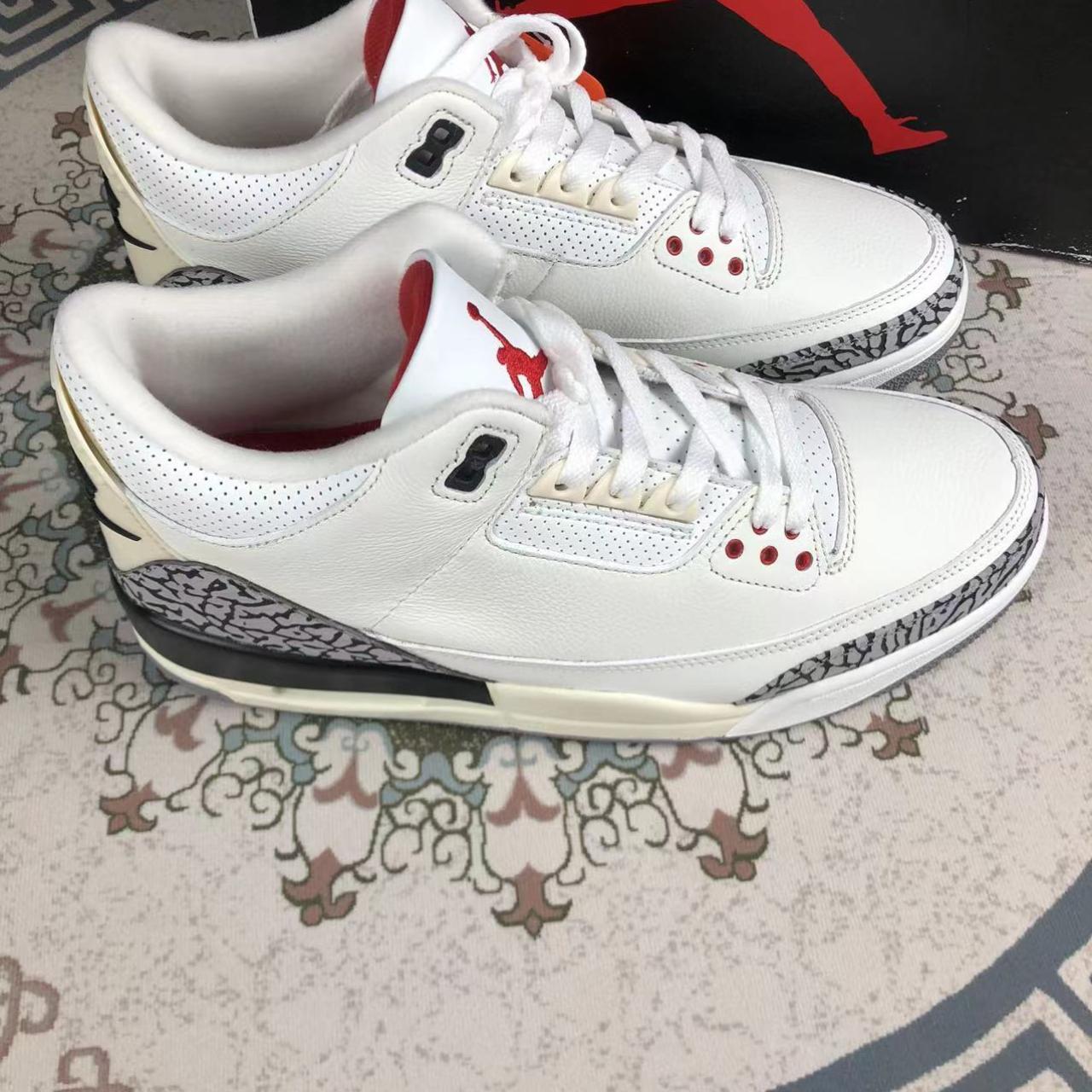 Air Jordan 3 Retro White Cement Reimagined Men's... - Depop
