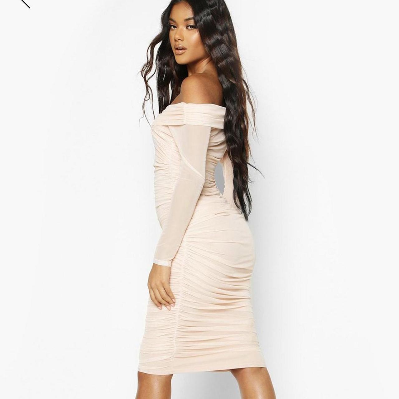 Boohoo Women's White Dress | Depop