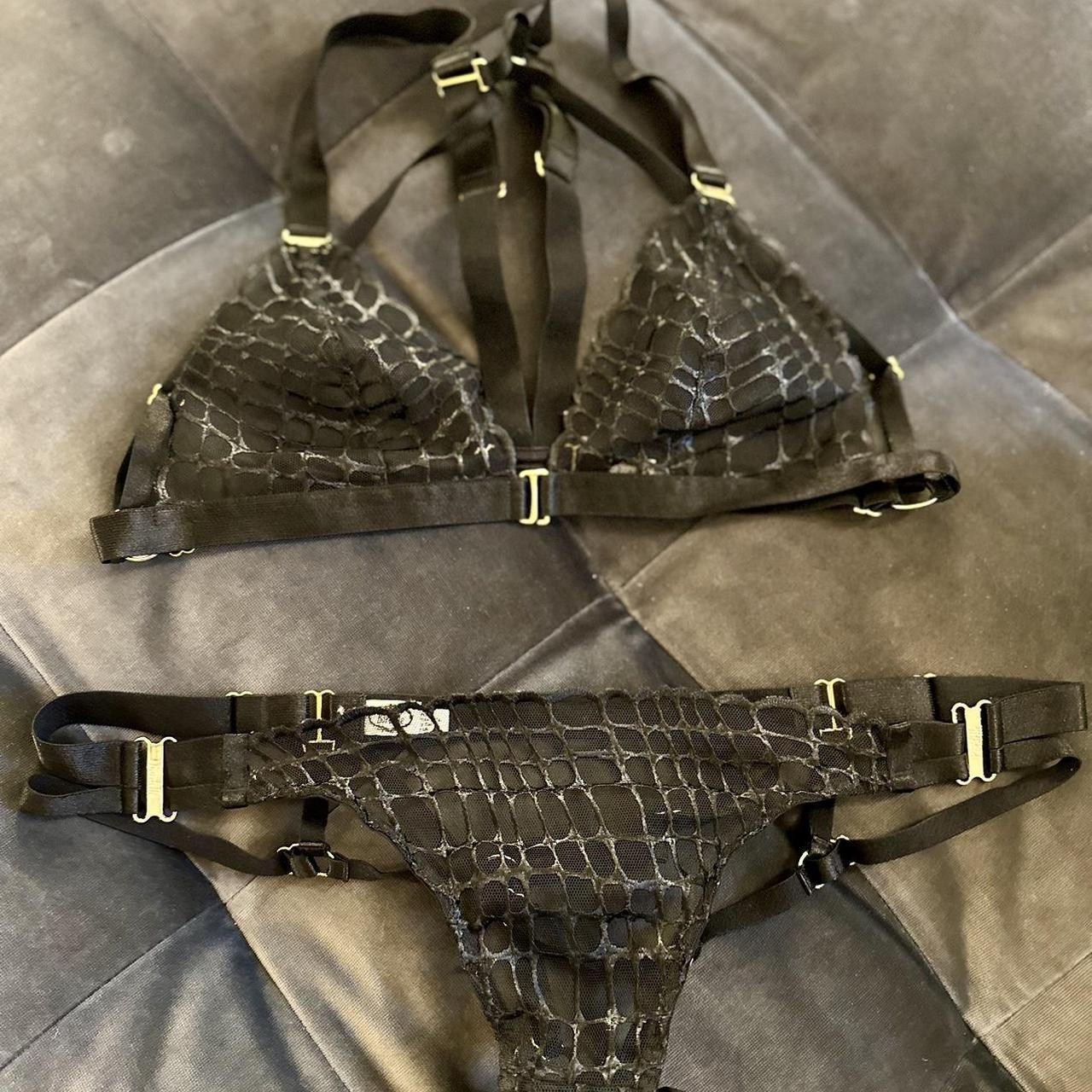 BORDELLE: Triangle Wireless Bra 2-pc Set Gently... | Depop