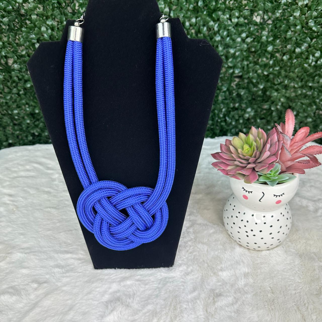 Handmade Knot Rope Necklace from Brazil 8 colors... - Depop