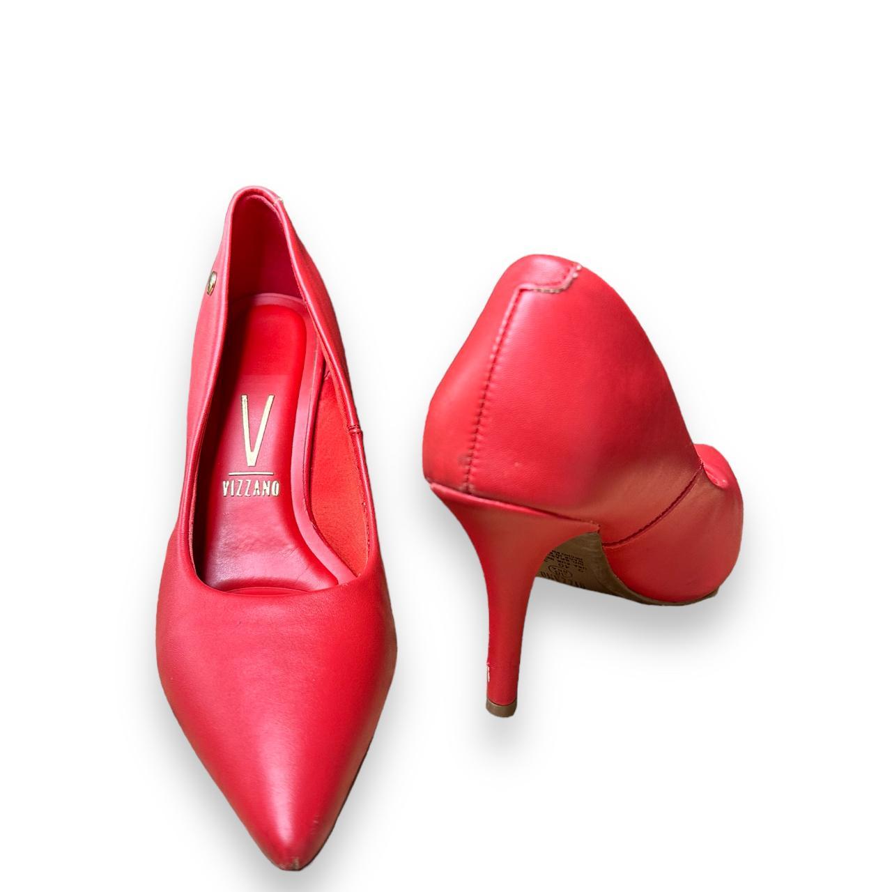 High Heels Pointy Toe Pump RED 8.5 The shoe has a... - Depop