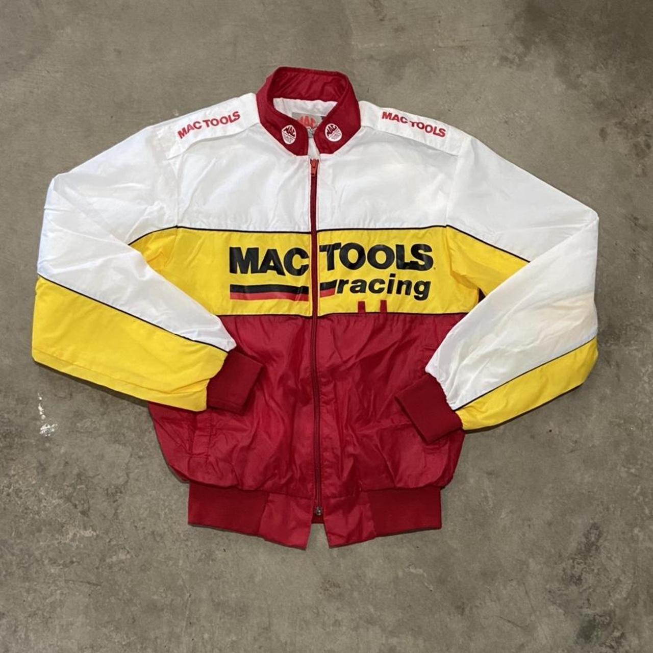 Vintage Mac Tools racing jacket Size: mens S (fits... - Depop
