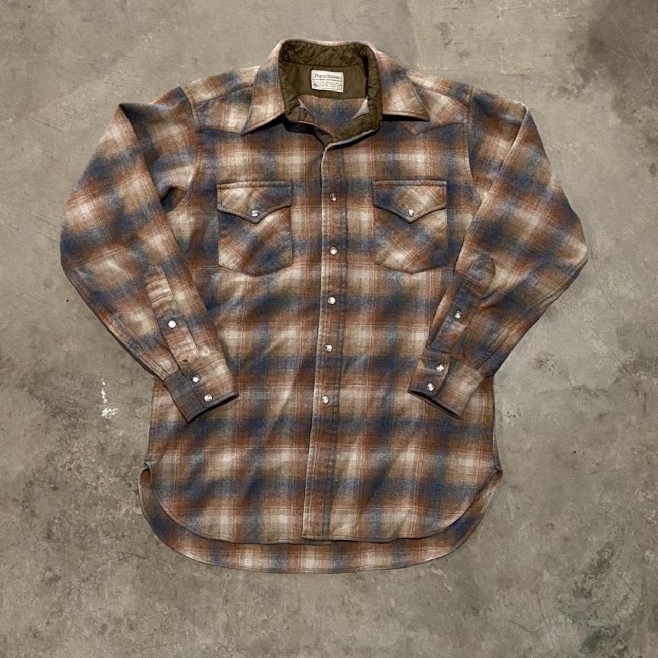 Pendleton 100% virgin wool flannel size: mens L... - Depop