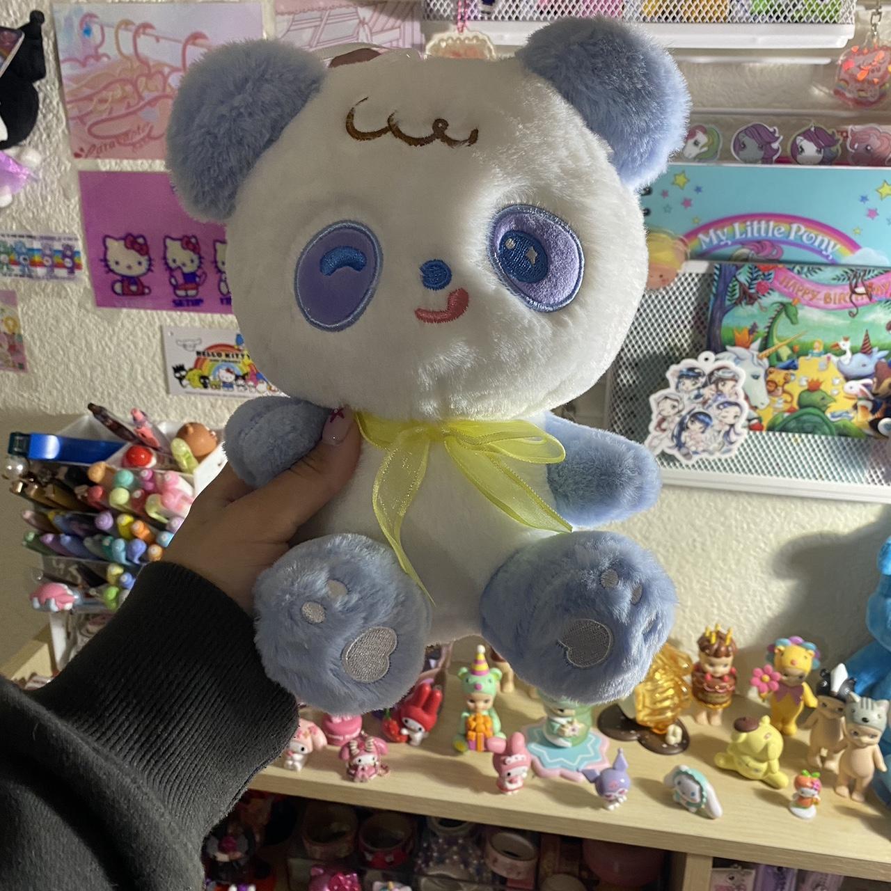 Cute blue and white panda plush #pandaplush - Depop
