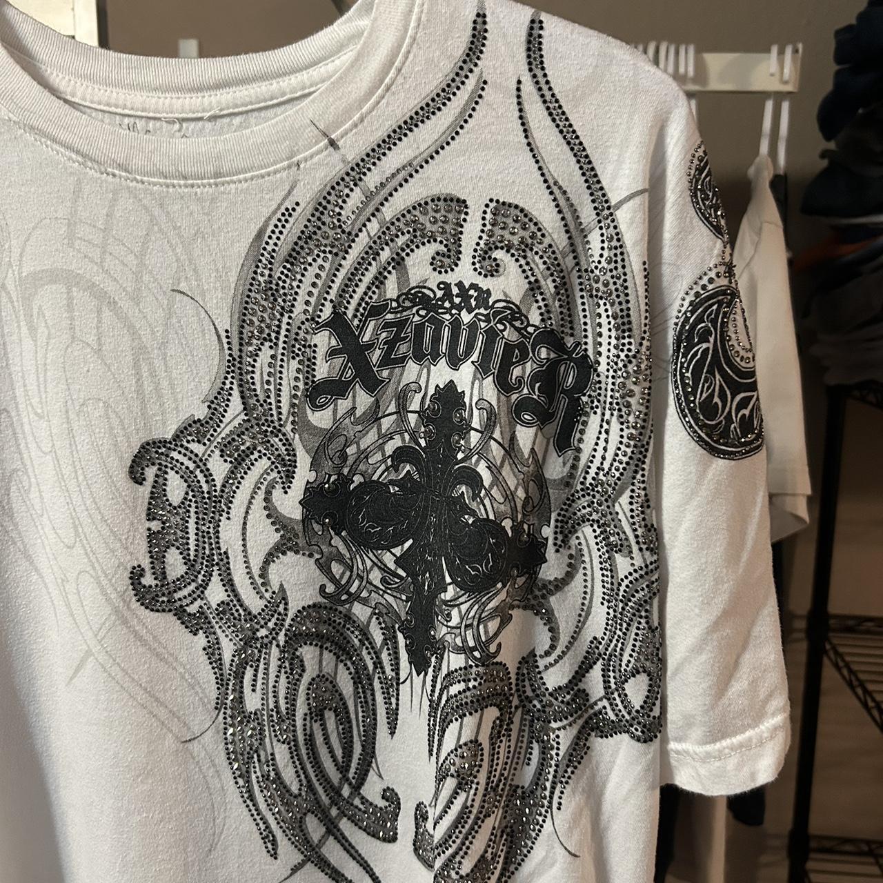 Y2K Xzavier Cross Tee in very good condition with... - Depop