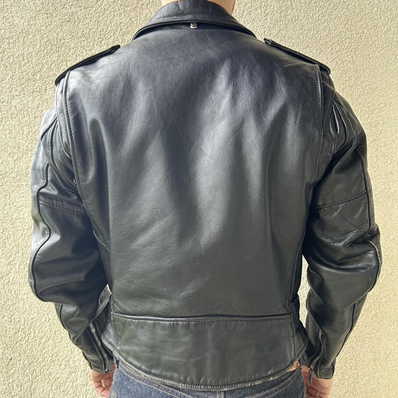 SCHOTT PERFECTO LEATHER BIKER JACKET Color: Black... - Depop