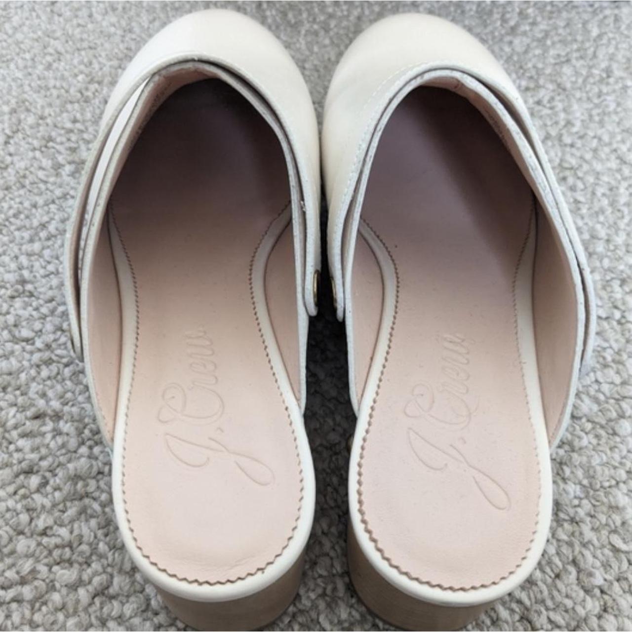 J.Crew Women's Cream Clogs | Depop