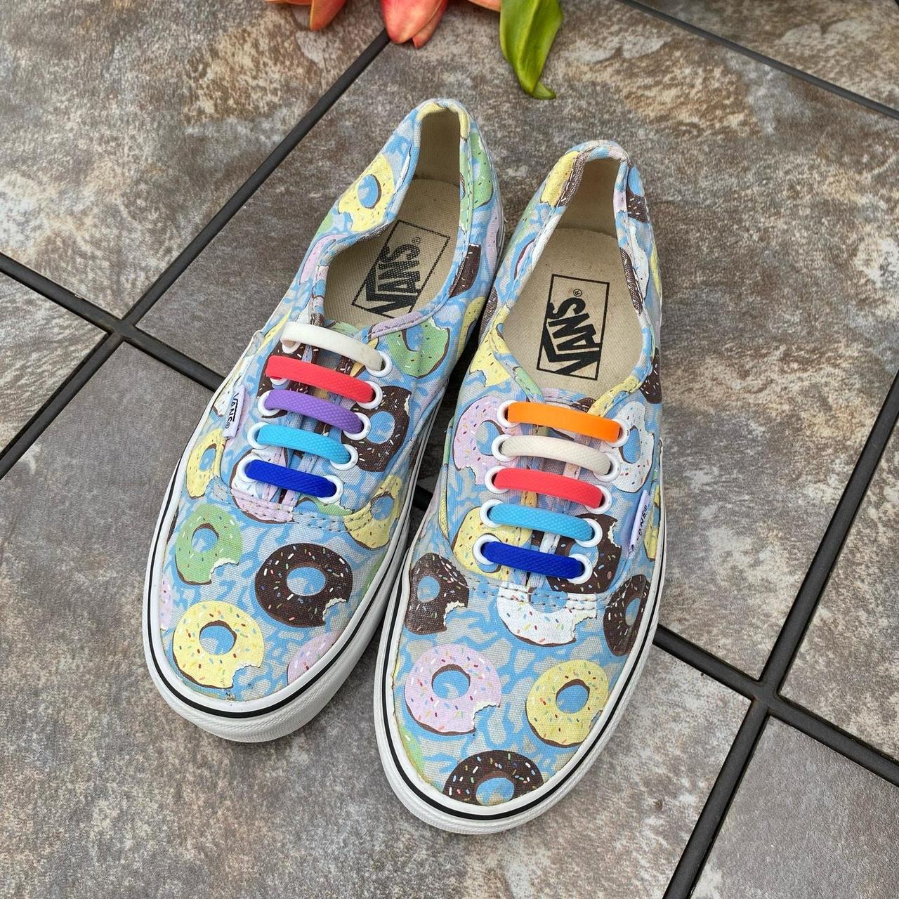 Vans Canvas Doughnut Late Night Skyway Low Top... - Depop