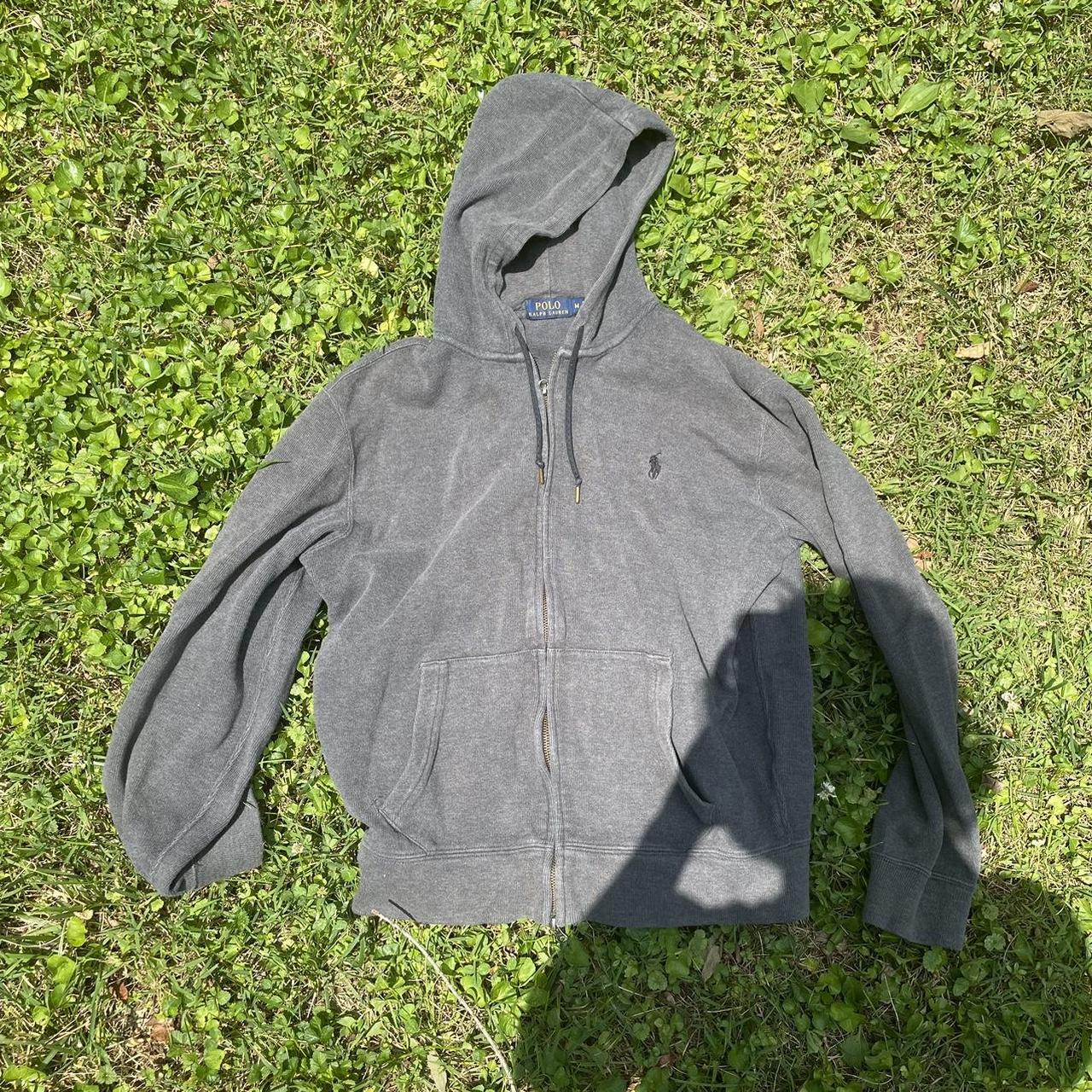 Polo Ralph Lauren grey jacket men’s medium no flaws... - Depop