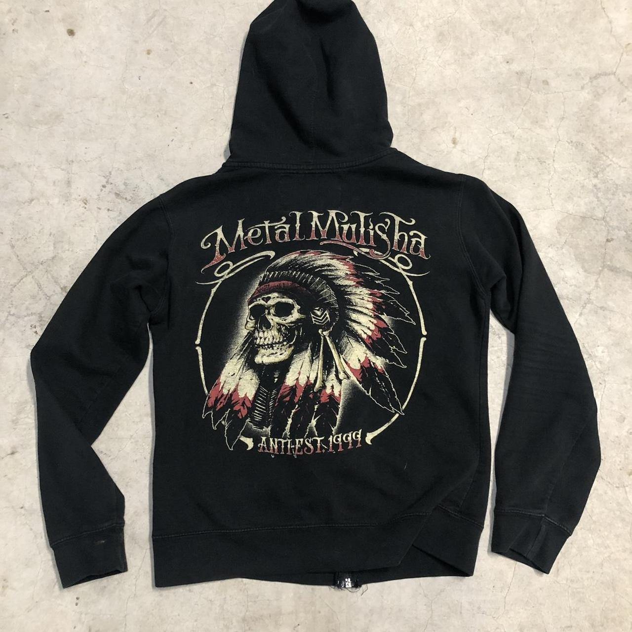Vintage metal melisha zip hoodie Great condition... - Depop