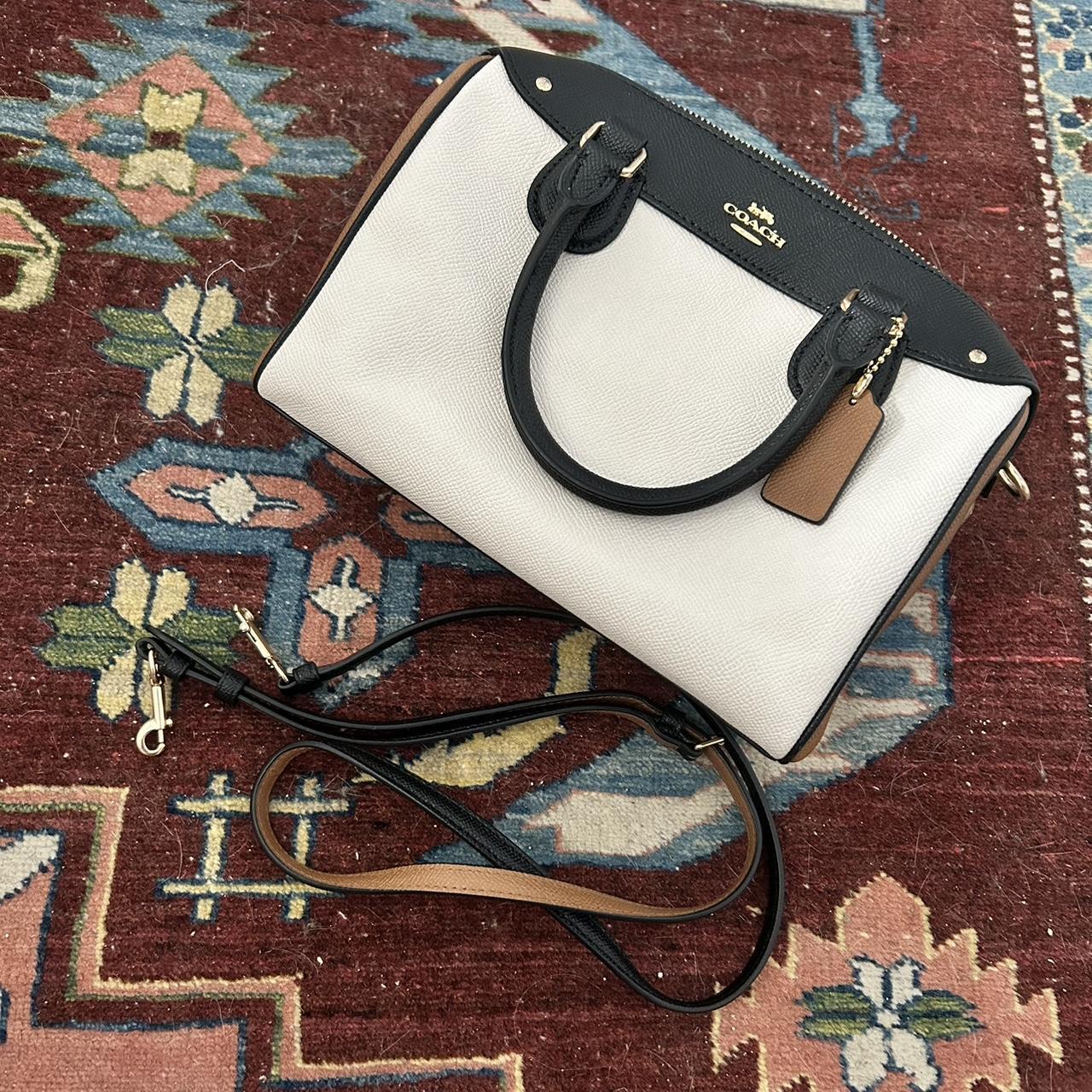 Like new Coach purse - color block pattern in black,... - Depop