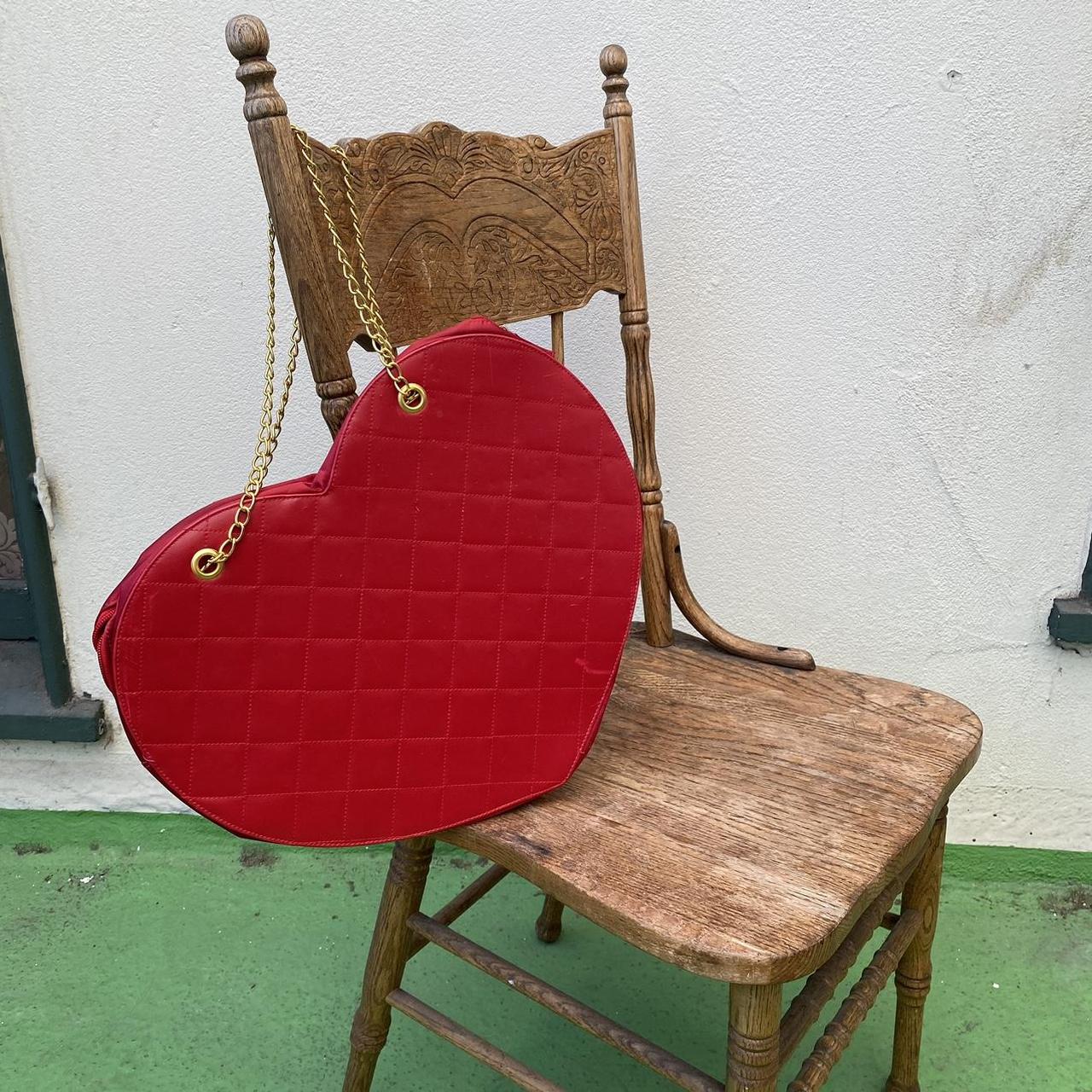 Vintage Fredericks of Hollywood large heart bag.... - Depop