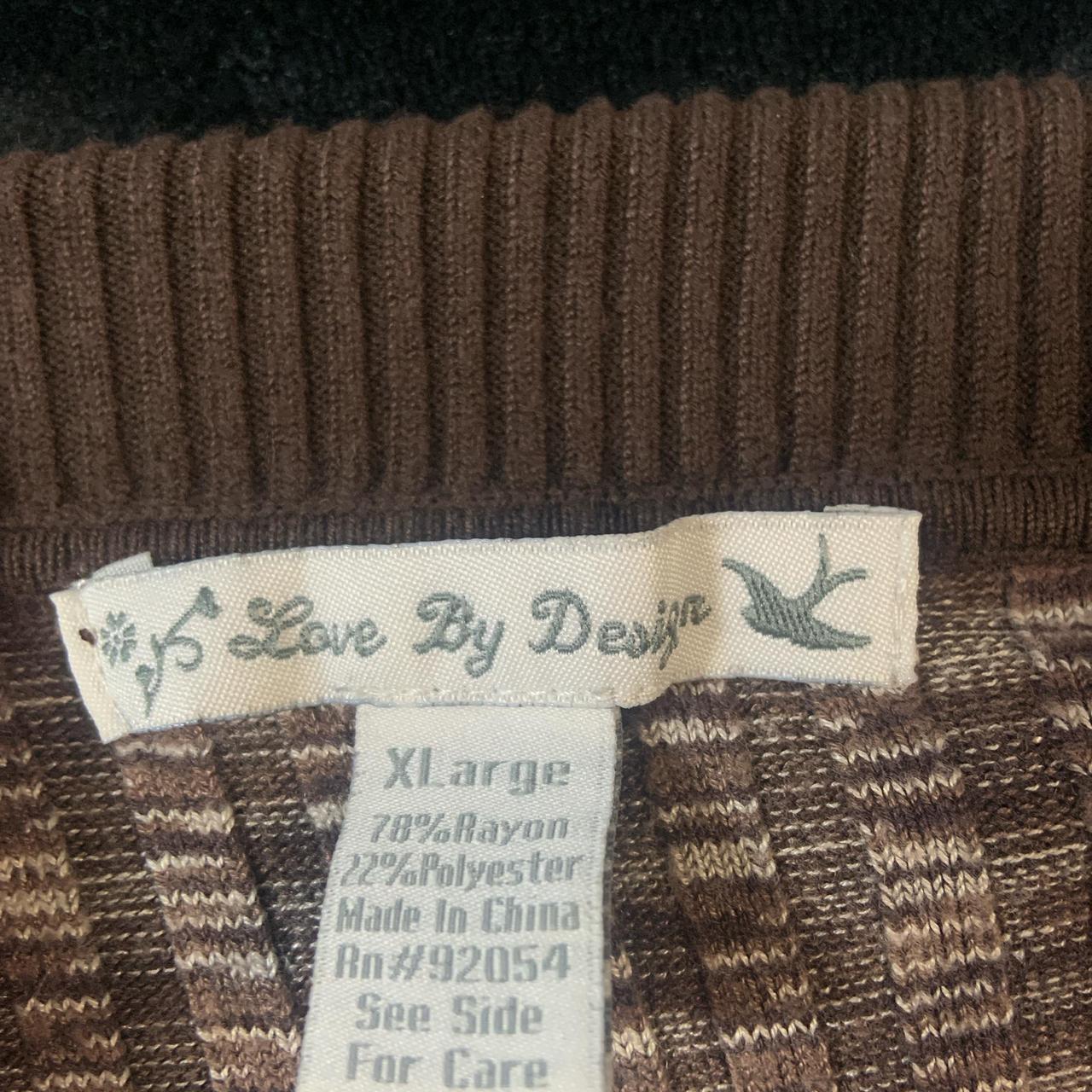 2000s fall brown stripped off the shoulder long... | Depop