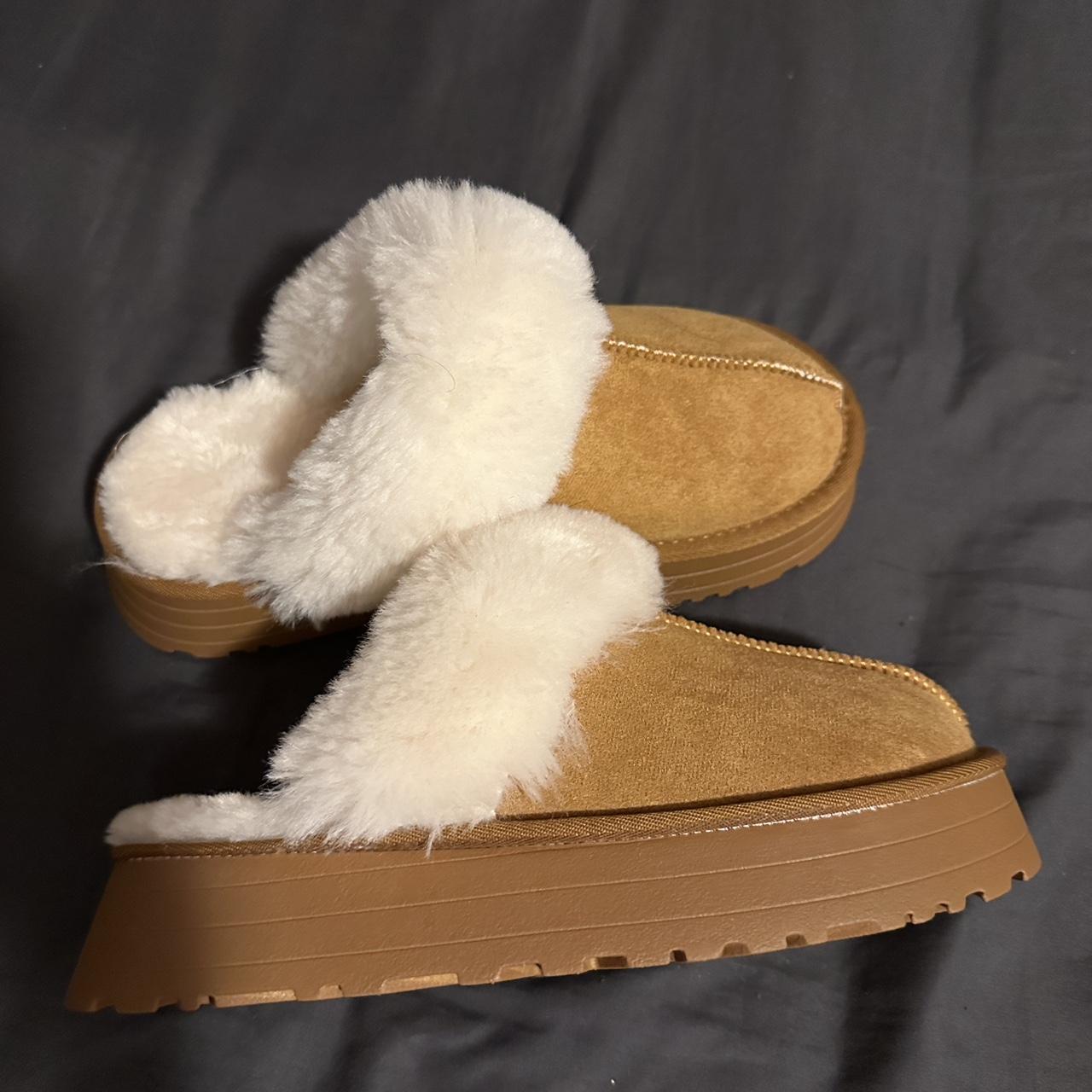 high top slippers copper color size 7.5-8 in... - Depop